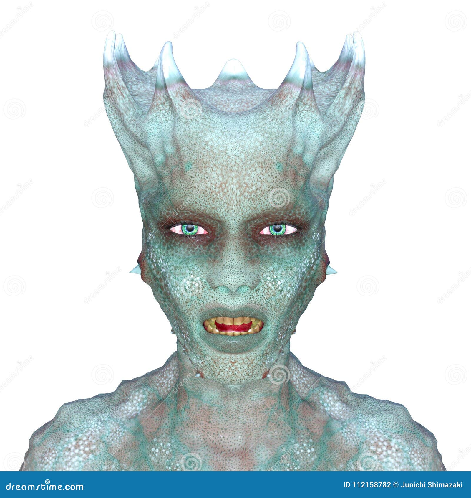 Female monster stock illustration. Illustration of monster - 112158782