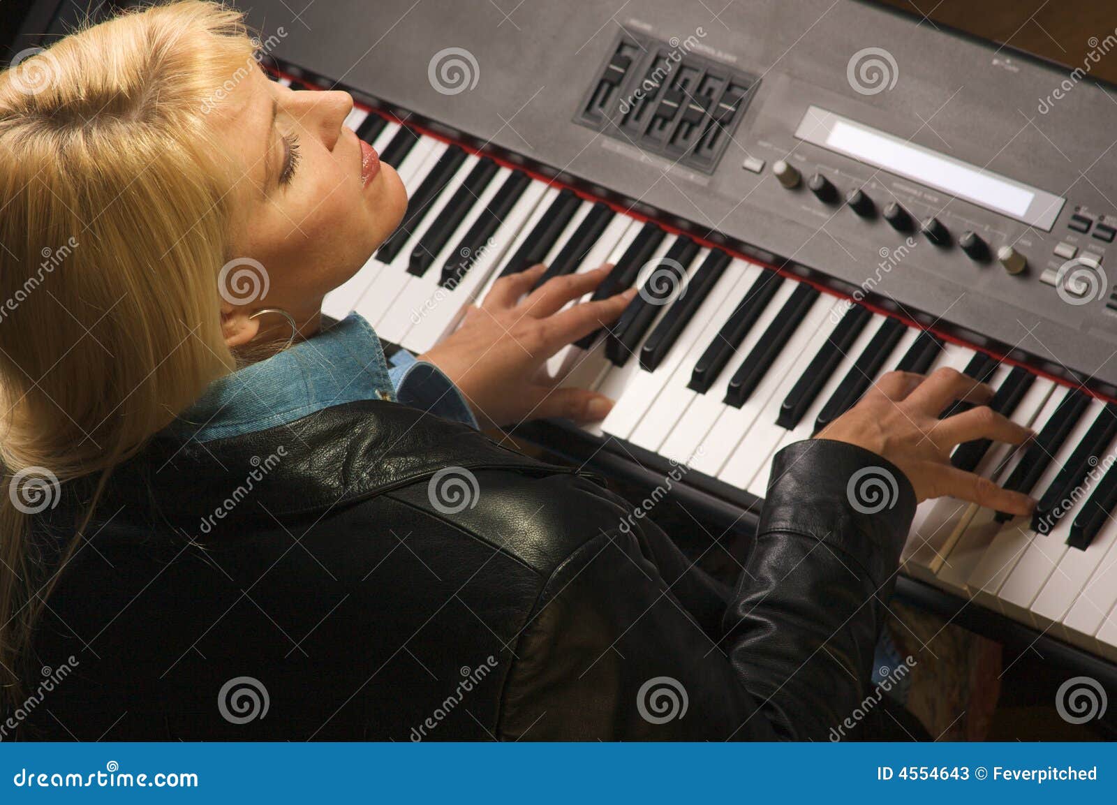 Female Musician Performs Picture. Image: 4554643