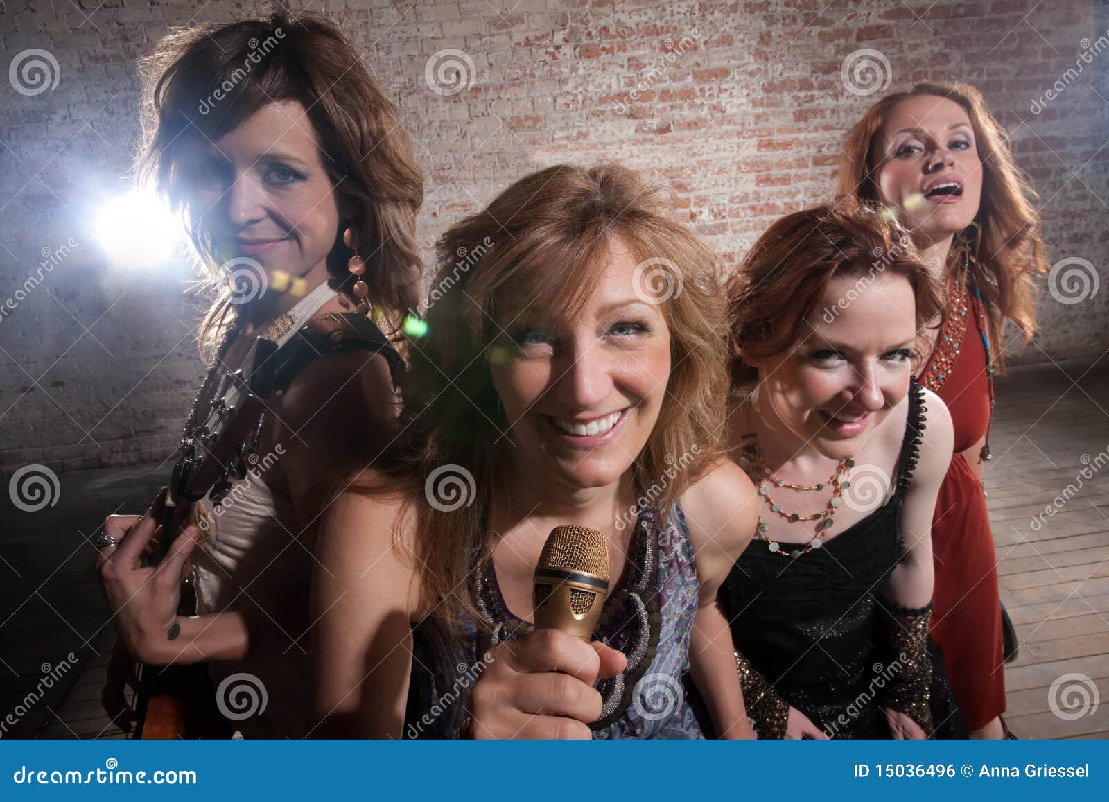 Female musicians stock photo. Image of necklace, pretty - 15036496