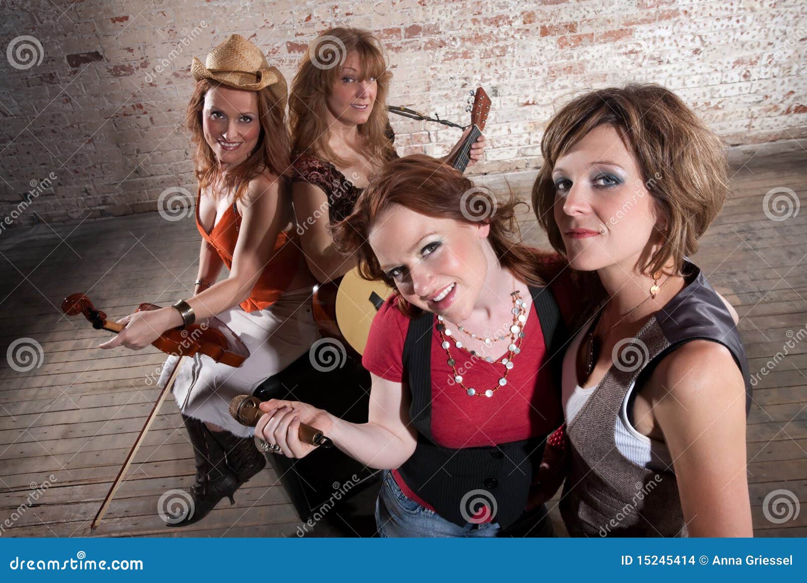 Female musicians stock photo. Image of female, ladies - 15245414