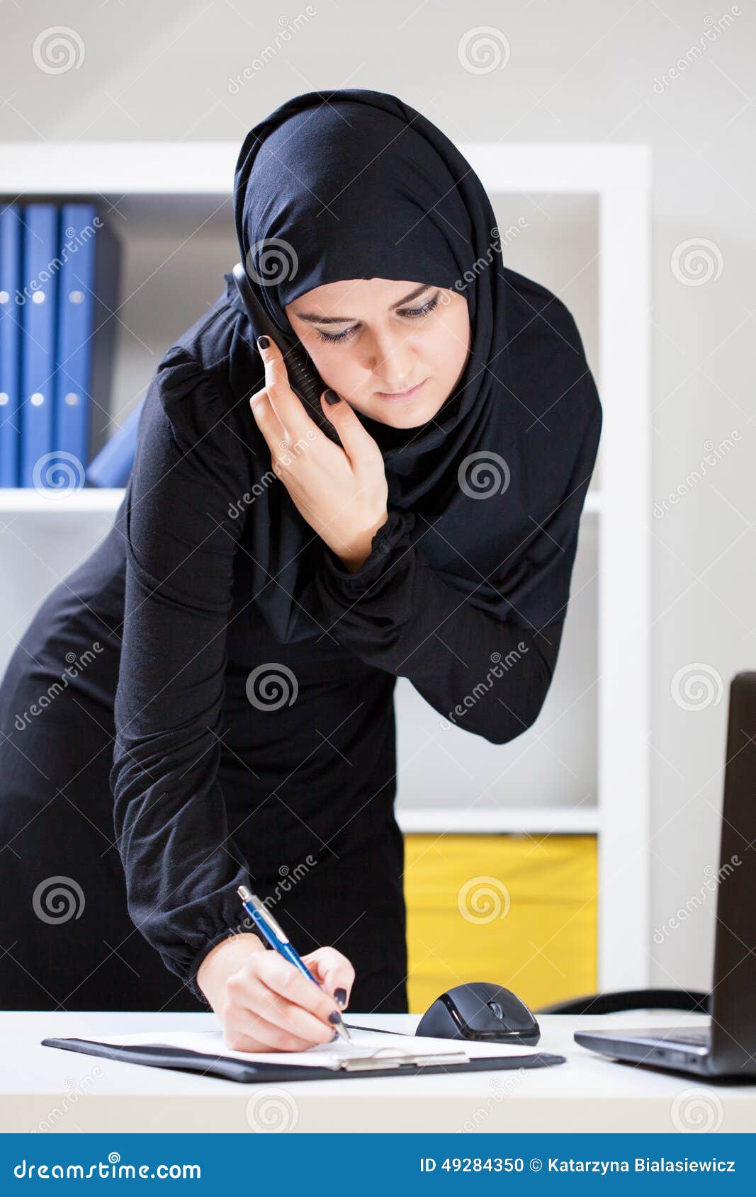 Female muslim at work stock photo. Image of islam, natural - 49284350