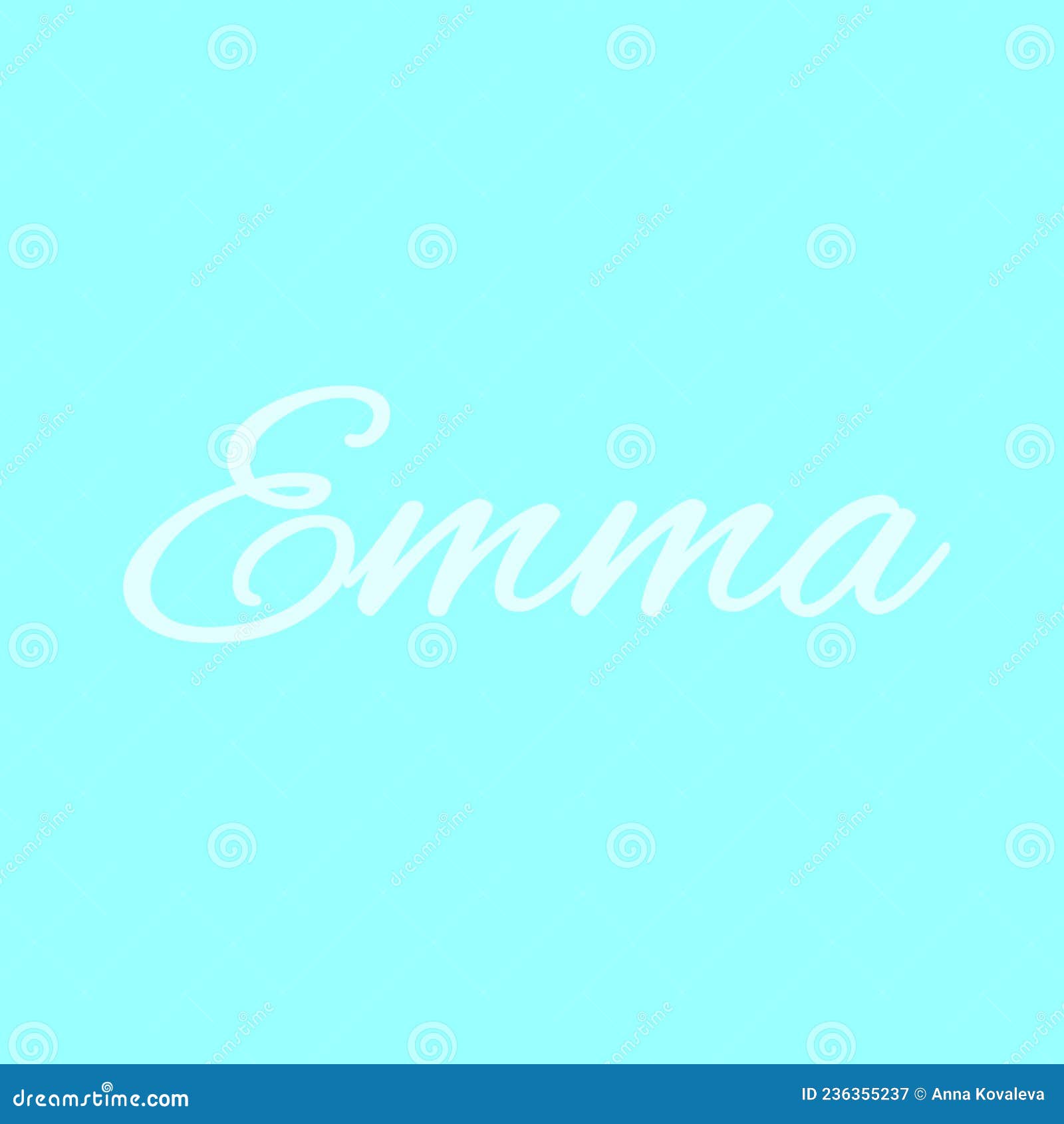 The Female Name is Emma. Background with the Female Name Emma. a ...
