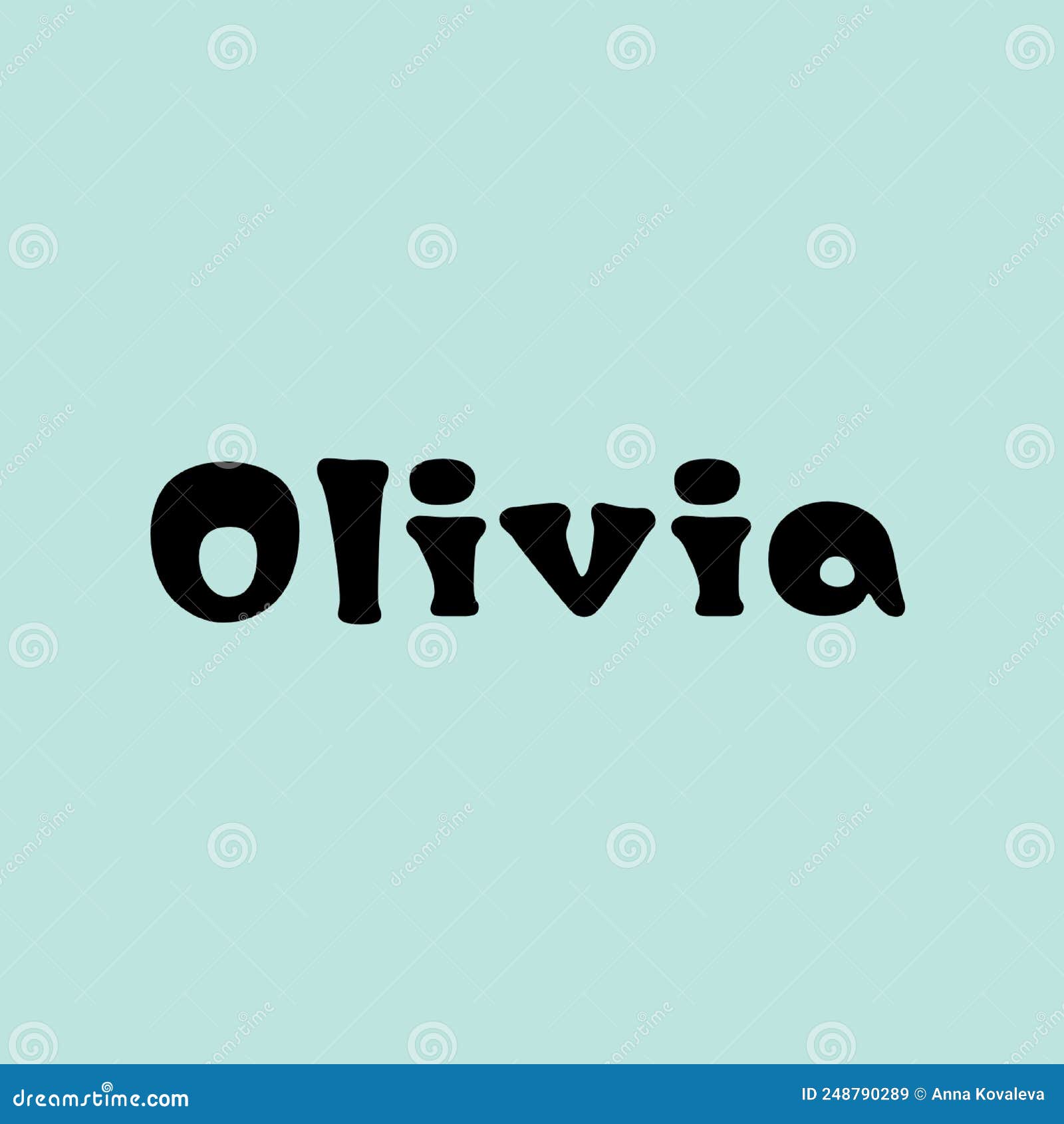 The Female Name is Olivia. Background with the Female Name Olivia ...