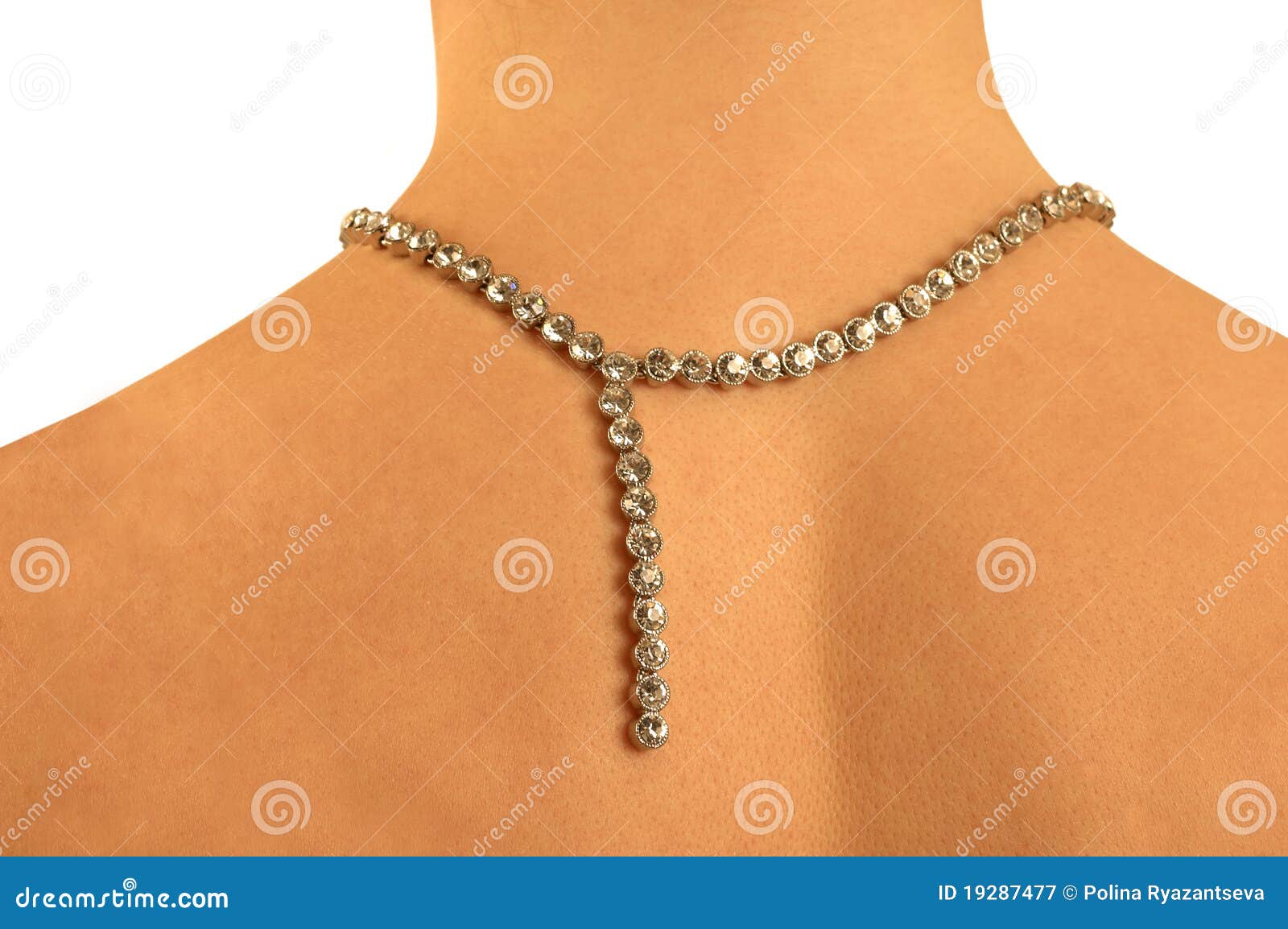 Female neck stock image. Image of healthy, chest, hand - 19287477