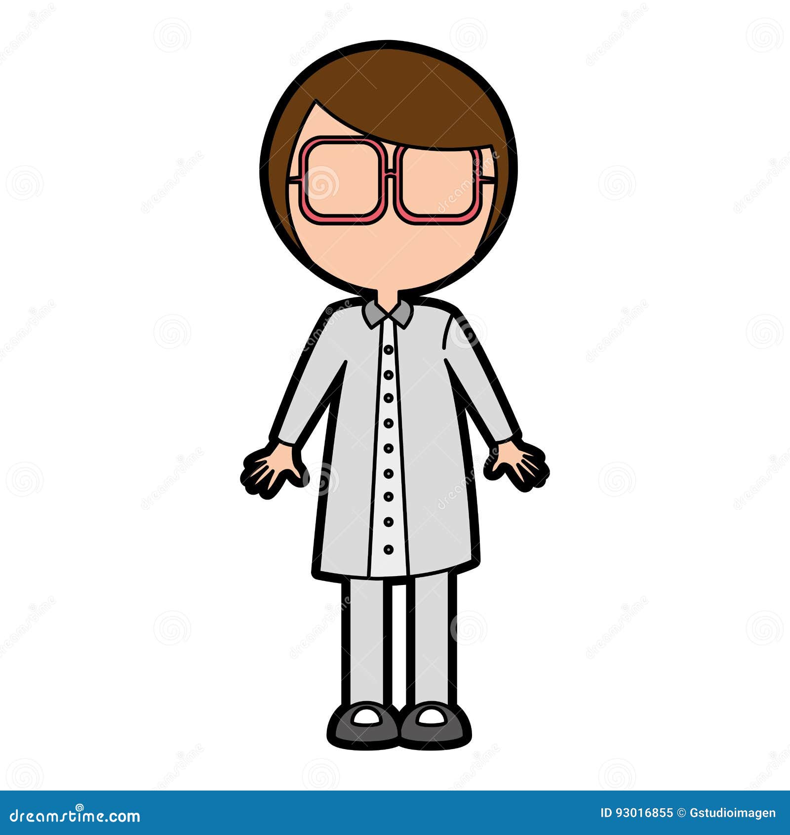 Female Nerd Avatar Character Stock Vector - Illustration of vector ...