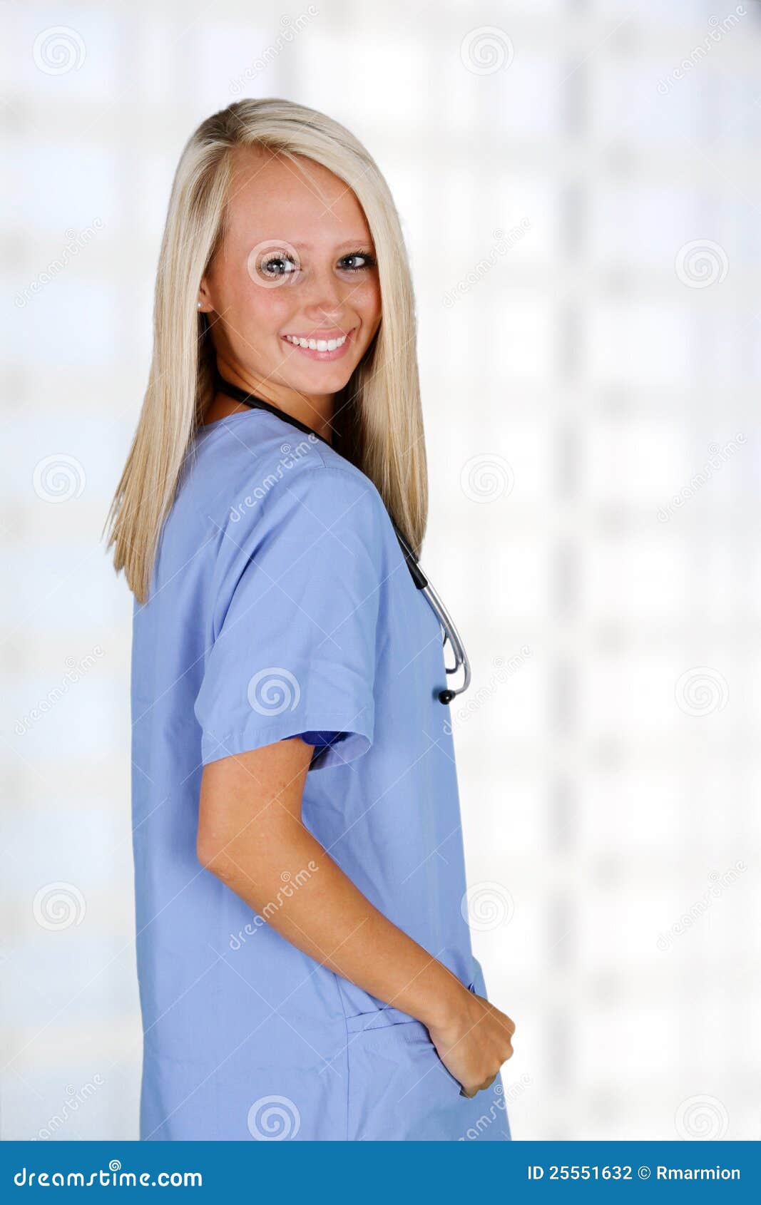Female Nurse stock photo. Image of scrubs, medicine, professional ...
