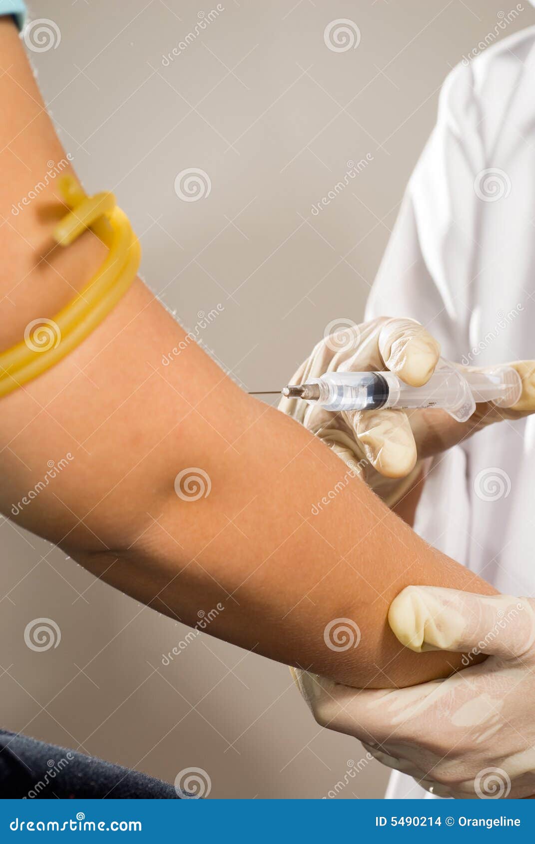 Female Nurse Giving an Injecting - Vertical Stock Photo - Image of ...