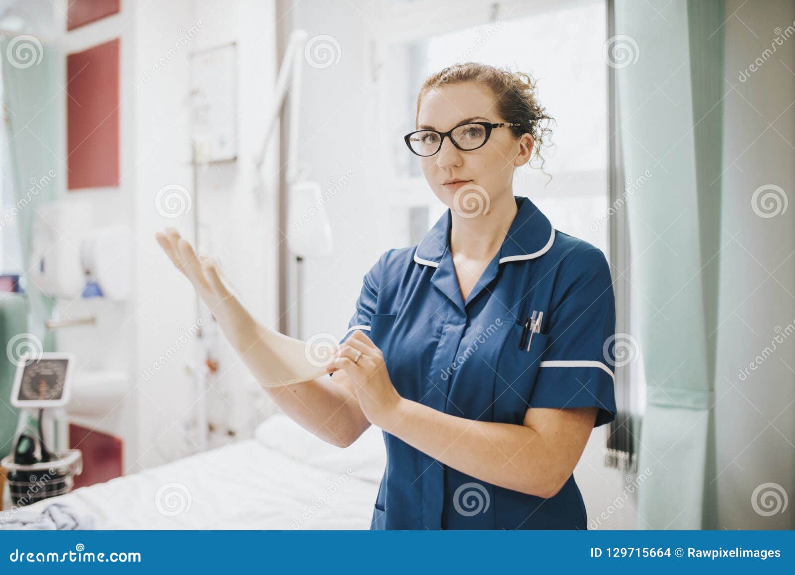 Nurse Putting In A Intravenous Drip Into A Patient Royalty-Free Stock ...