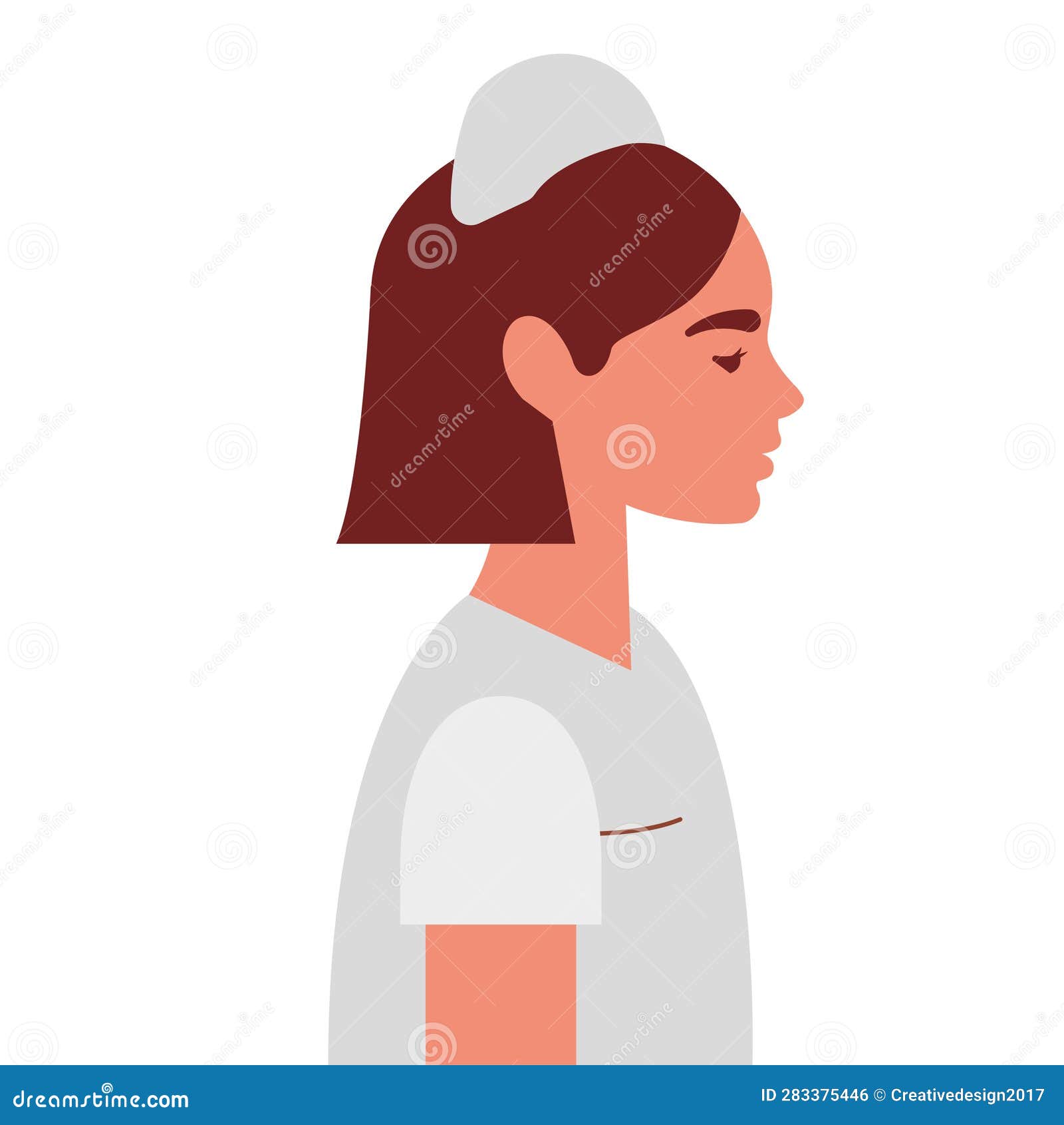 Female nurse vector stock vector. Illustration of nurses - 283375446