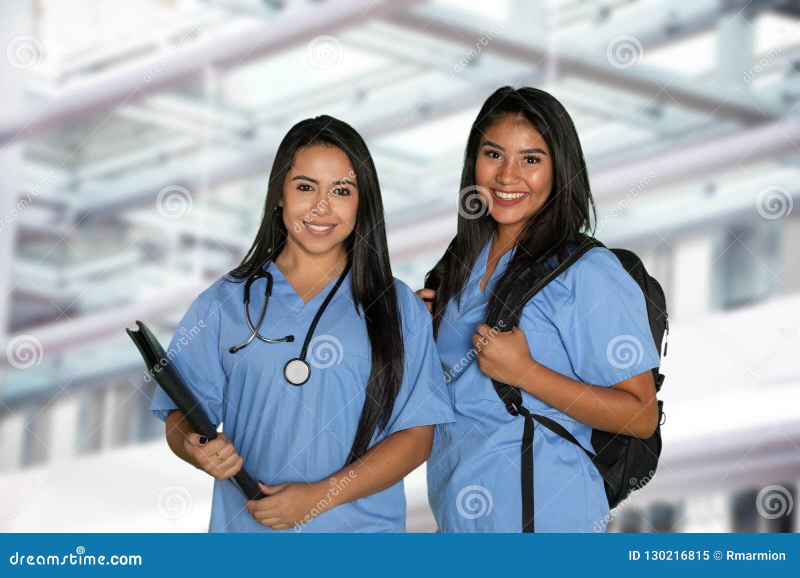 Female Nursing Students stock image. Image of smile - 130216815