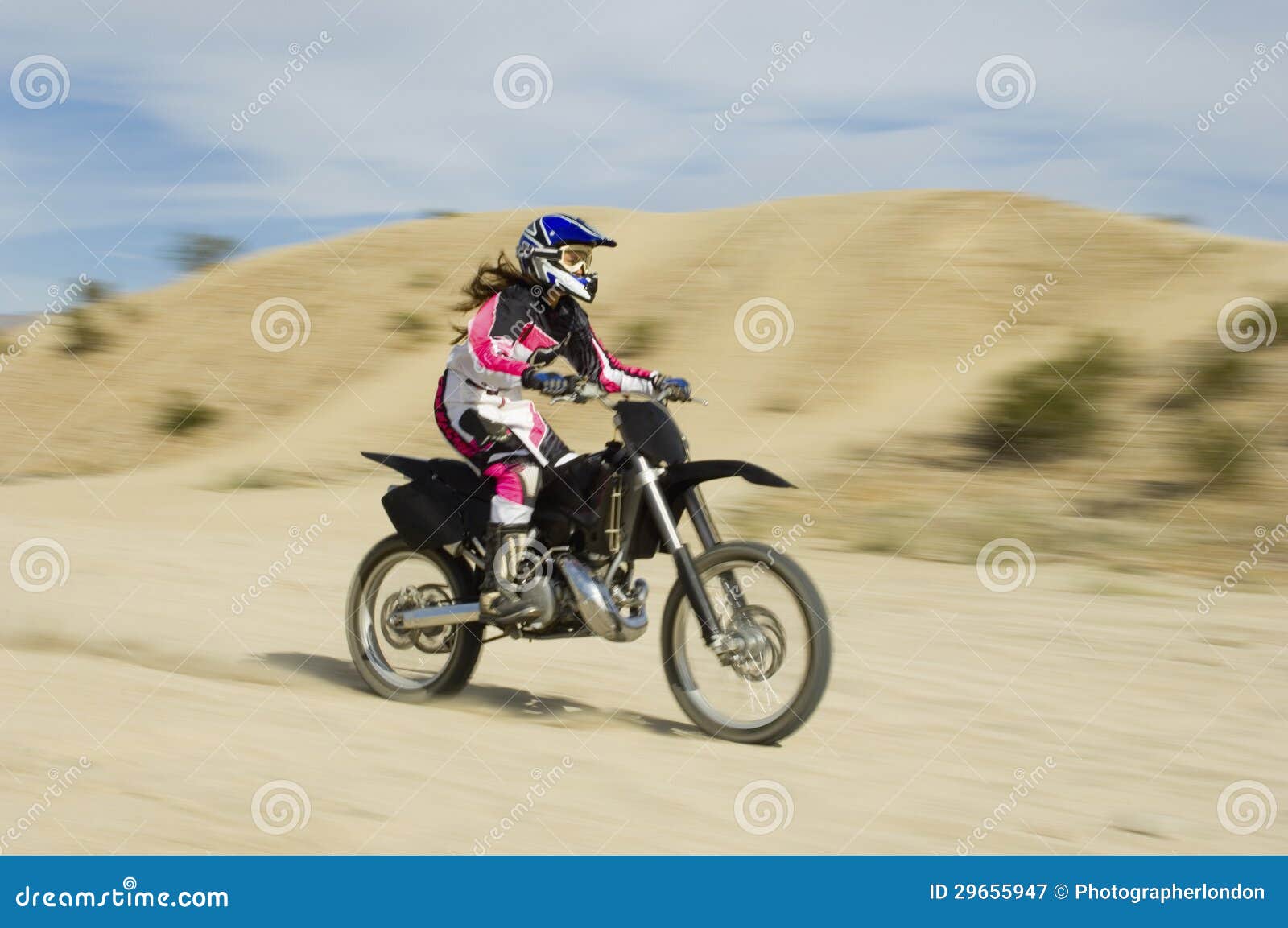 Female Off Road Racing with Speed Stock Image - Image of race ...