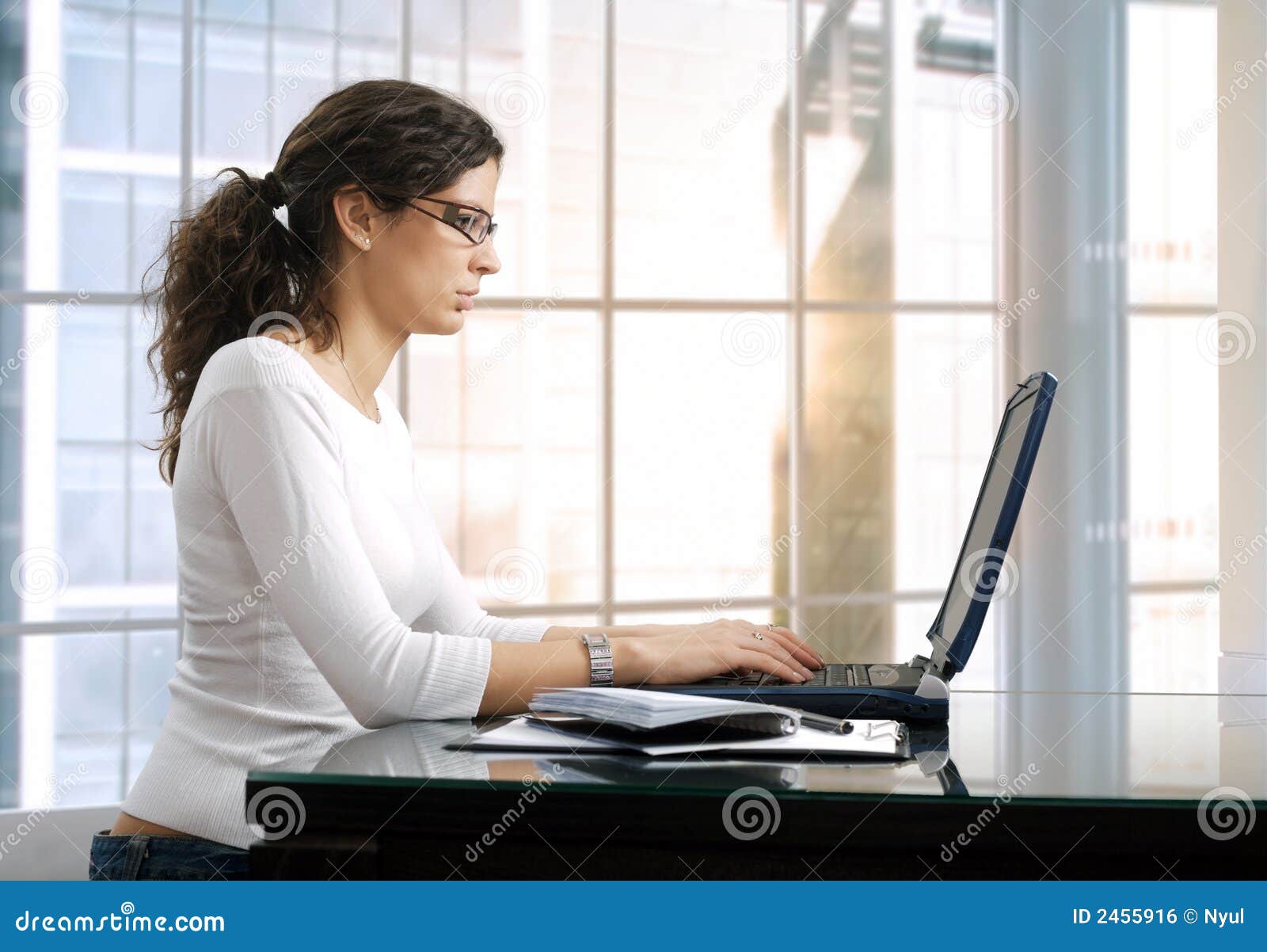 Female Office worker stock photo. Image of people, confident - 2455916