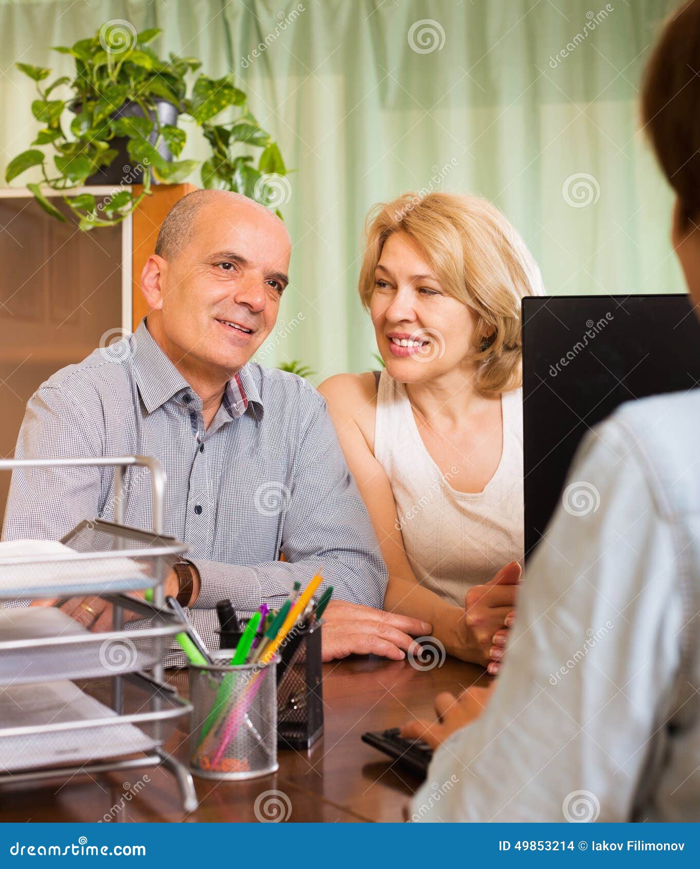 Female Opening Account in Bank Stock Photo - Image of finances ...
