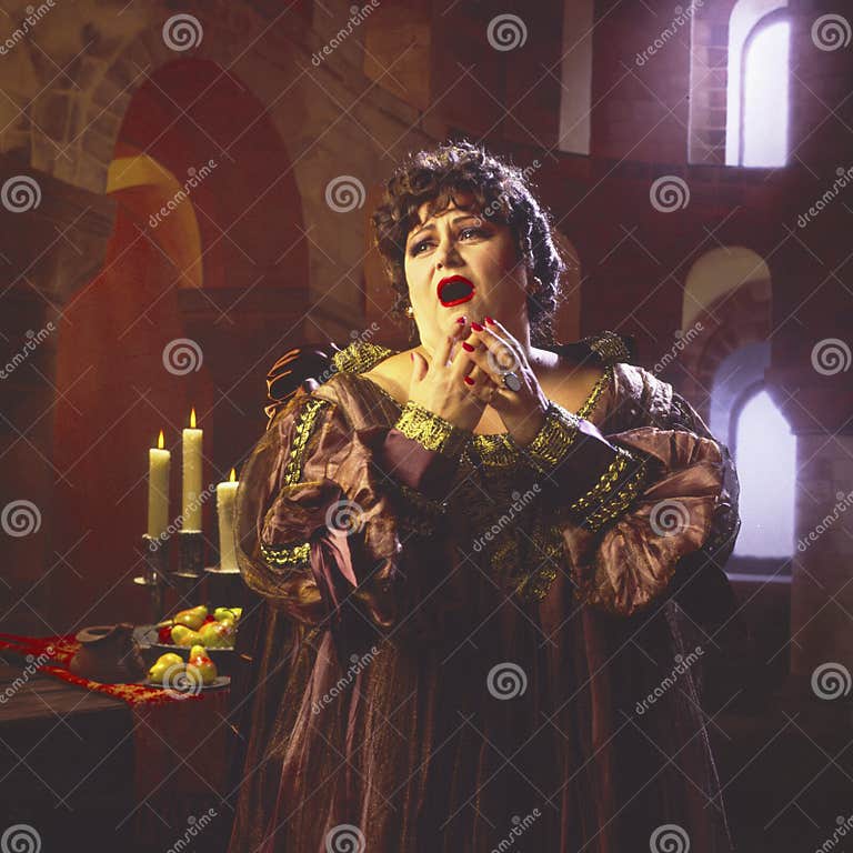 Female opera singer_3 stock image. Image of castle, diva - 6020595