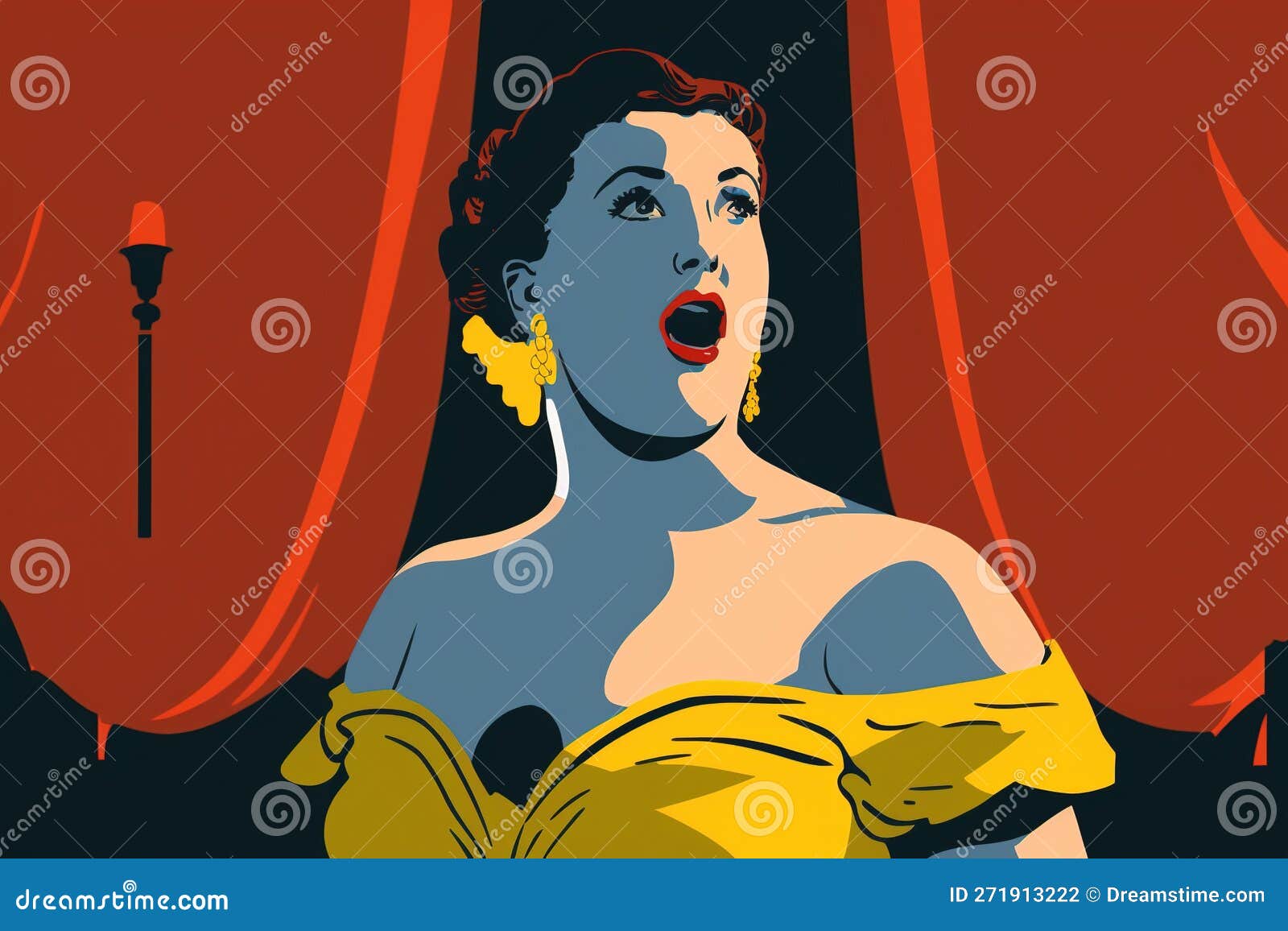 Female Opera Singer, Performing at a Concert. Ai Generated Stock ...