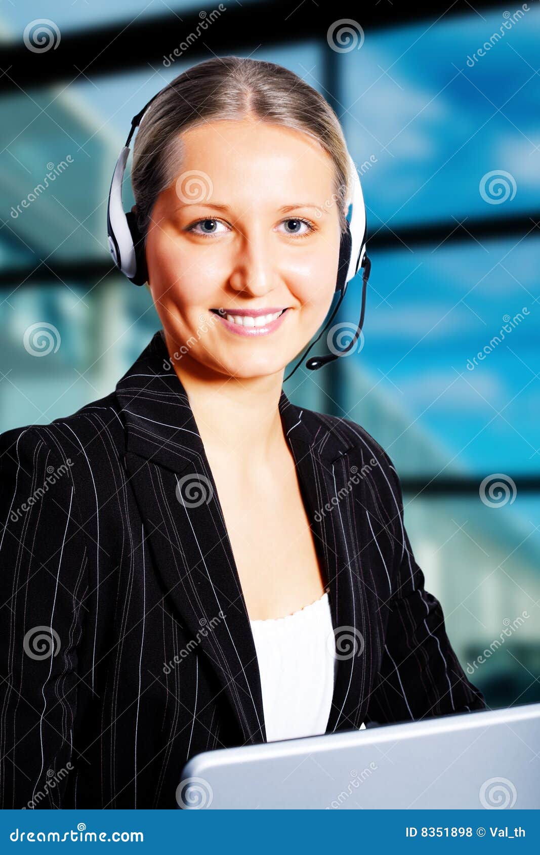 Female operator stock photo. Image of business, support - 8351898