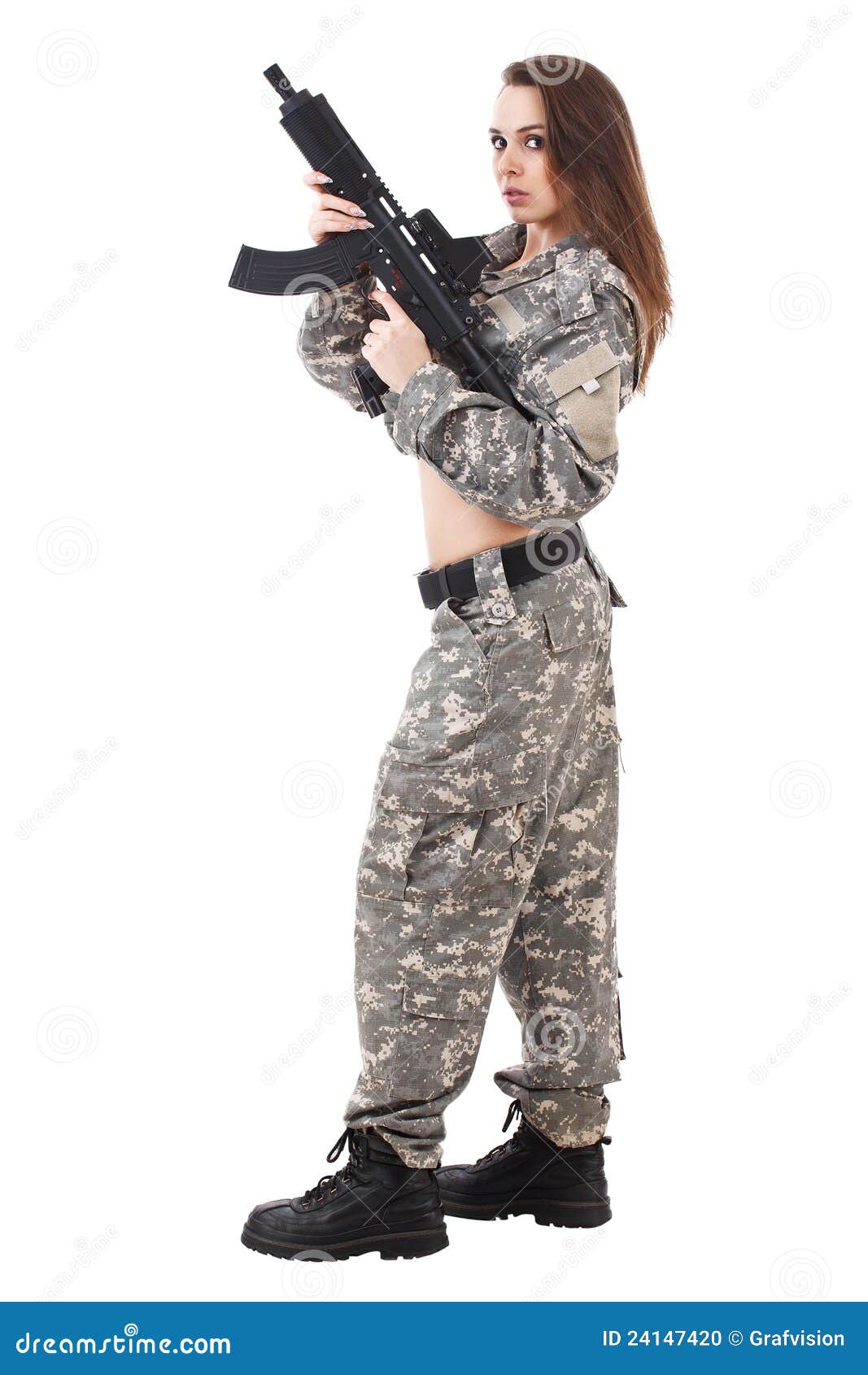Female paintball player stock photo. Image of ball, human - 24147420