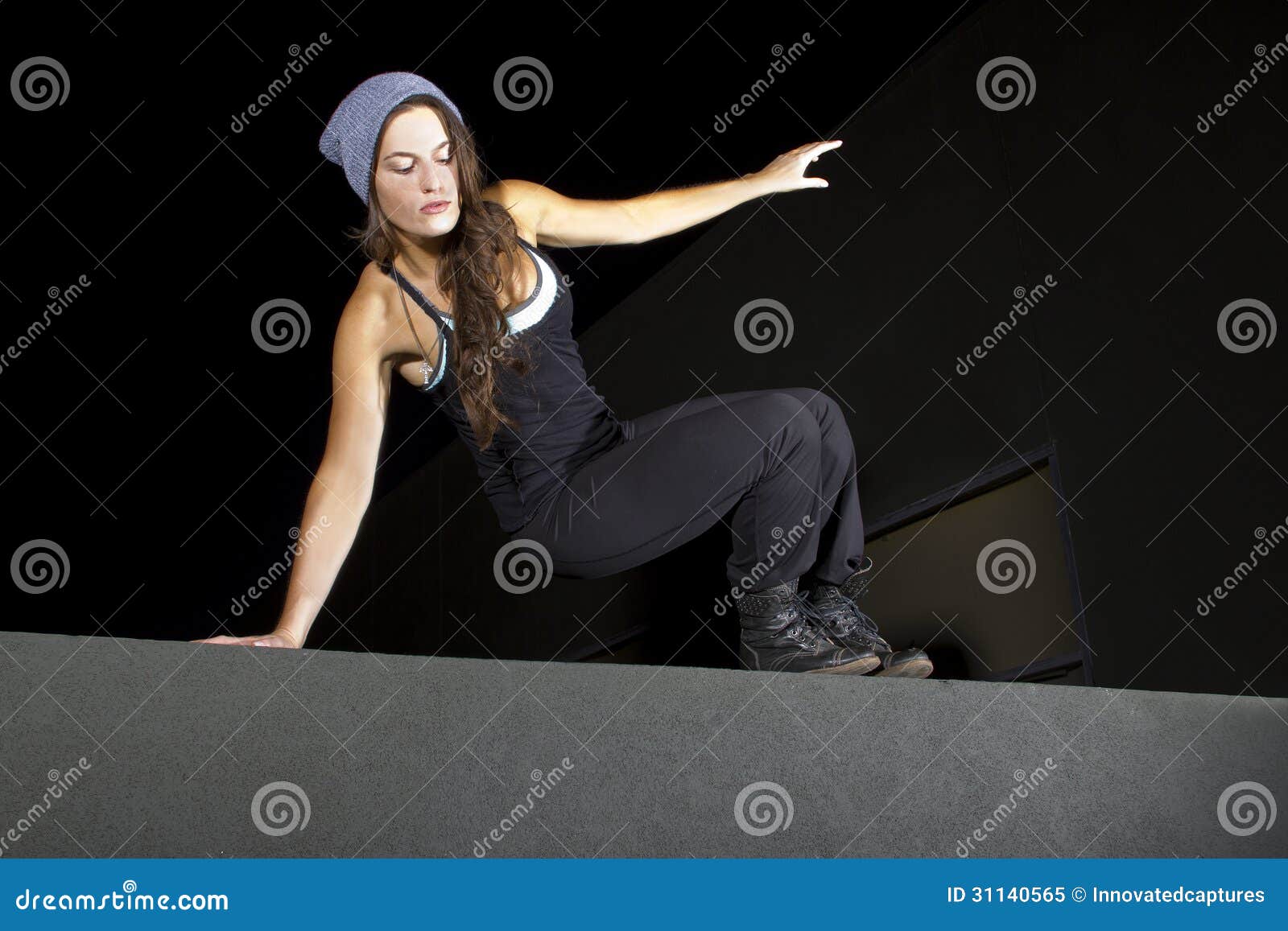 Female Parkour stock image. Image of activity, physical - 31140565