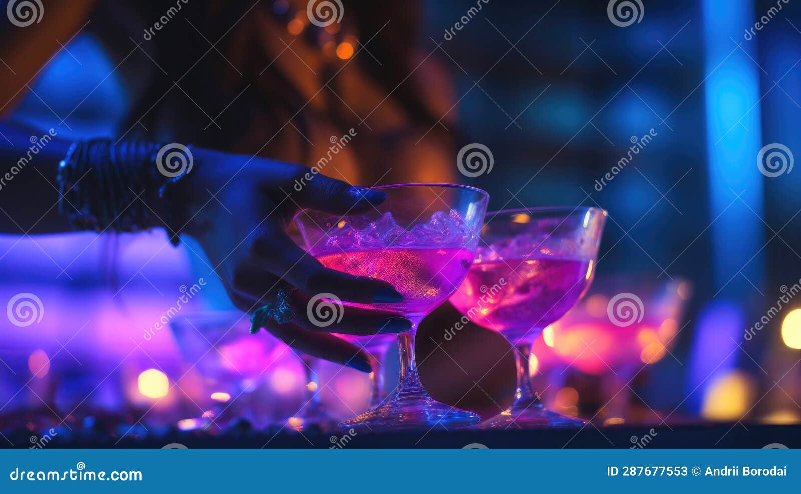 Female Partygoer Enjoying the Night. Stock Illustration - Illustration ...