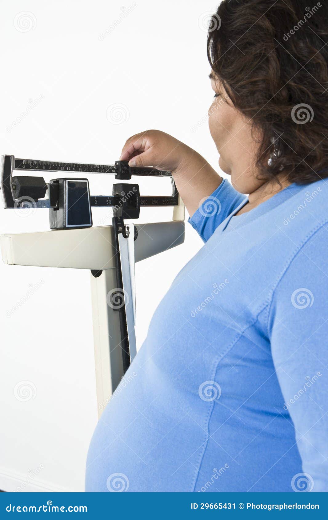 Female Patient Weight Scale in Clinic Stock Image - Image of equipment ...