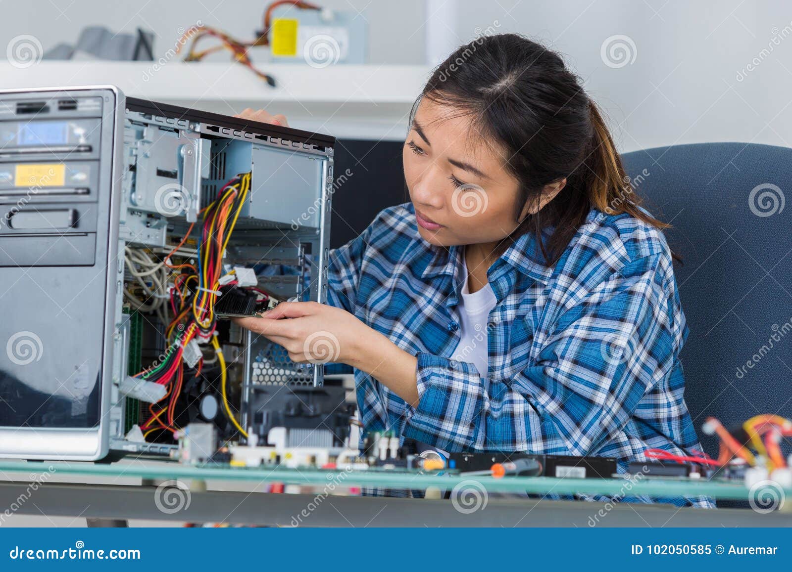 Female Computer Technician