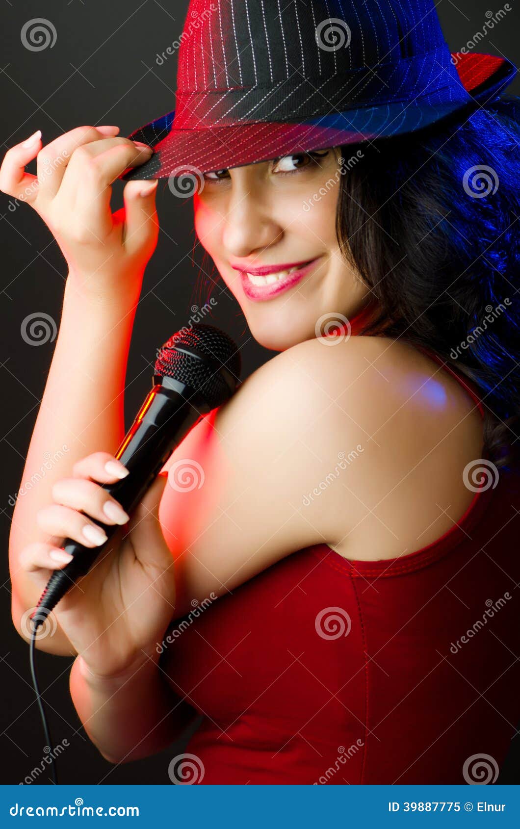 Female performer stock image. Image of pretty, attractive - 39887775