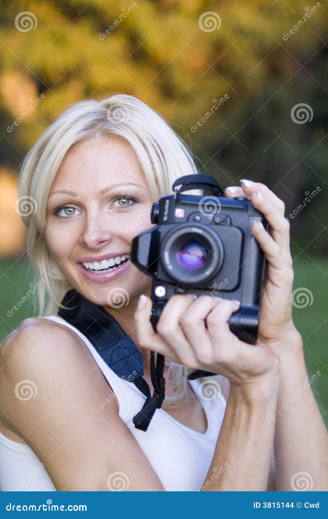 Female photographer stock photo. Image of camera, twenty - 3815144