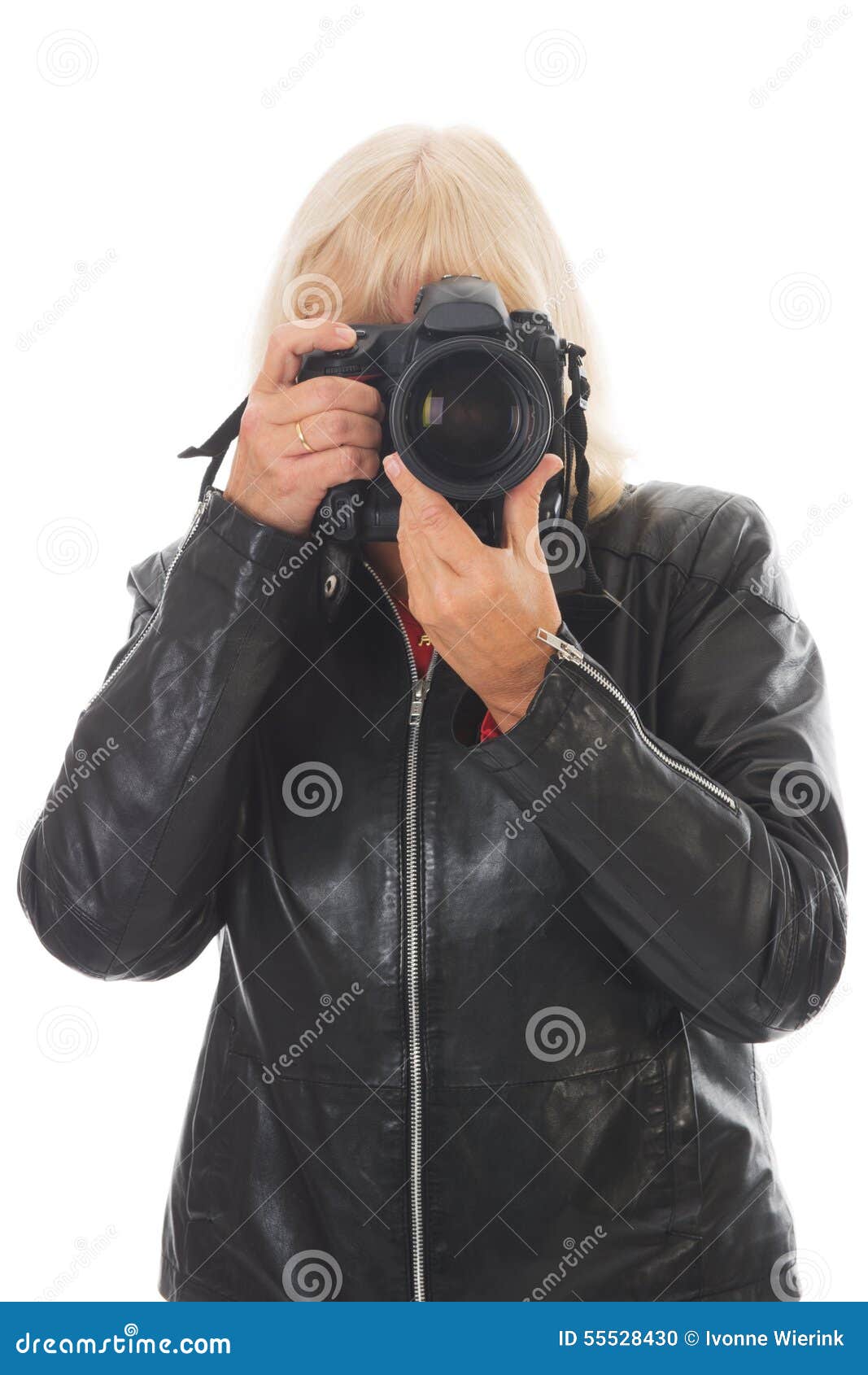 Female photographer stock photo. Image of photographing - 55528430