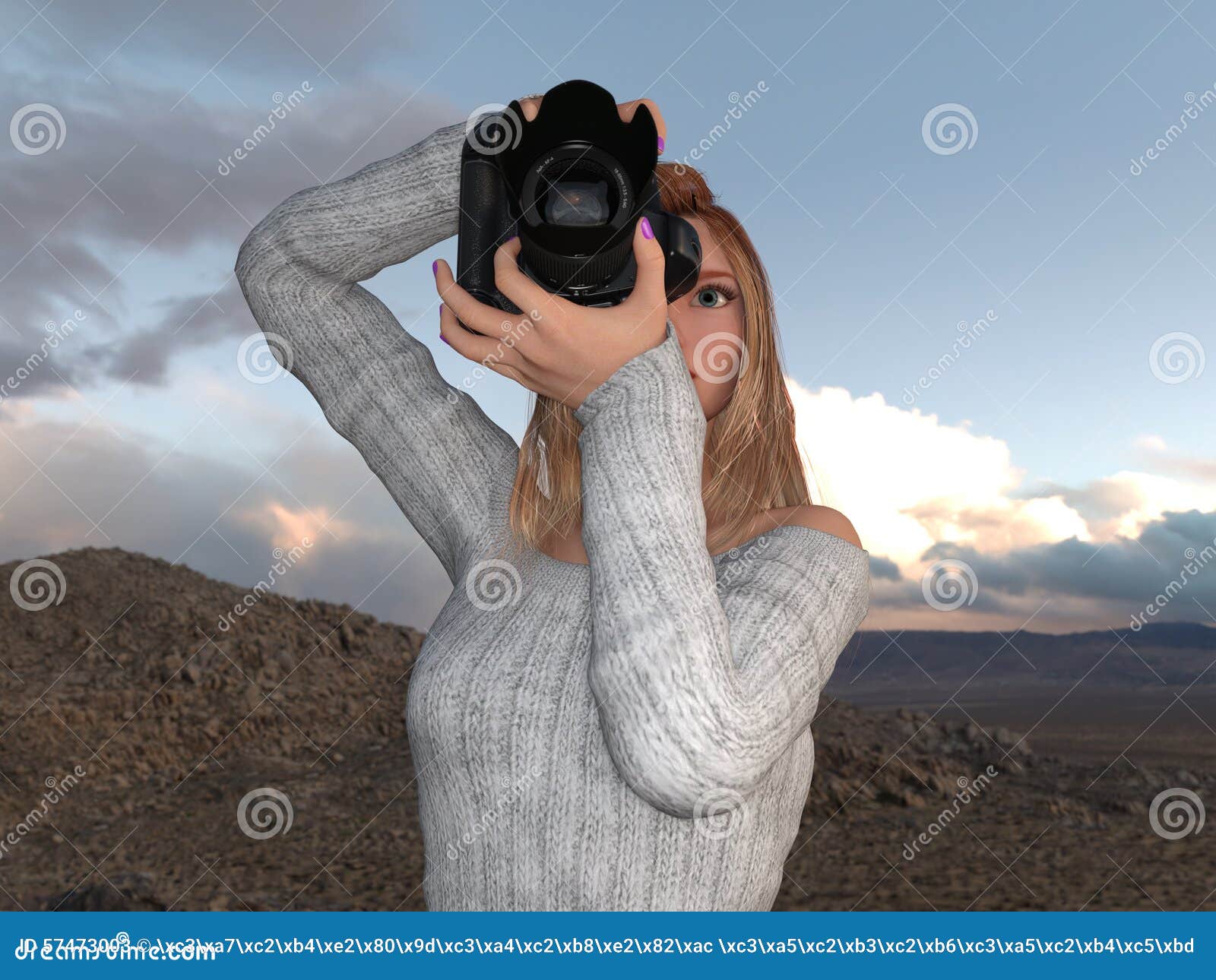 Female Photographer stock image. Image of digital, photographer - 57473003