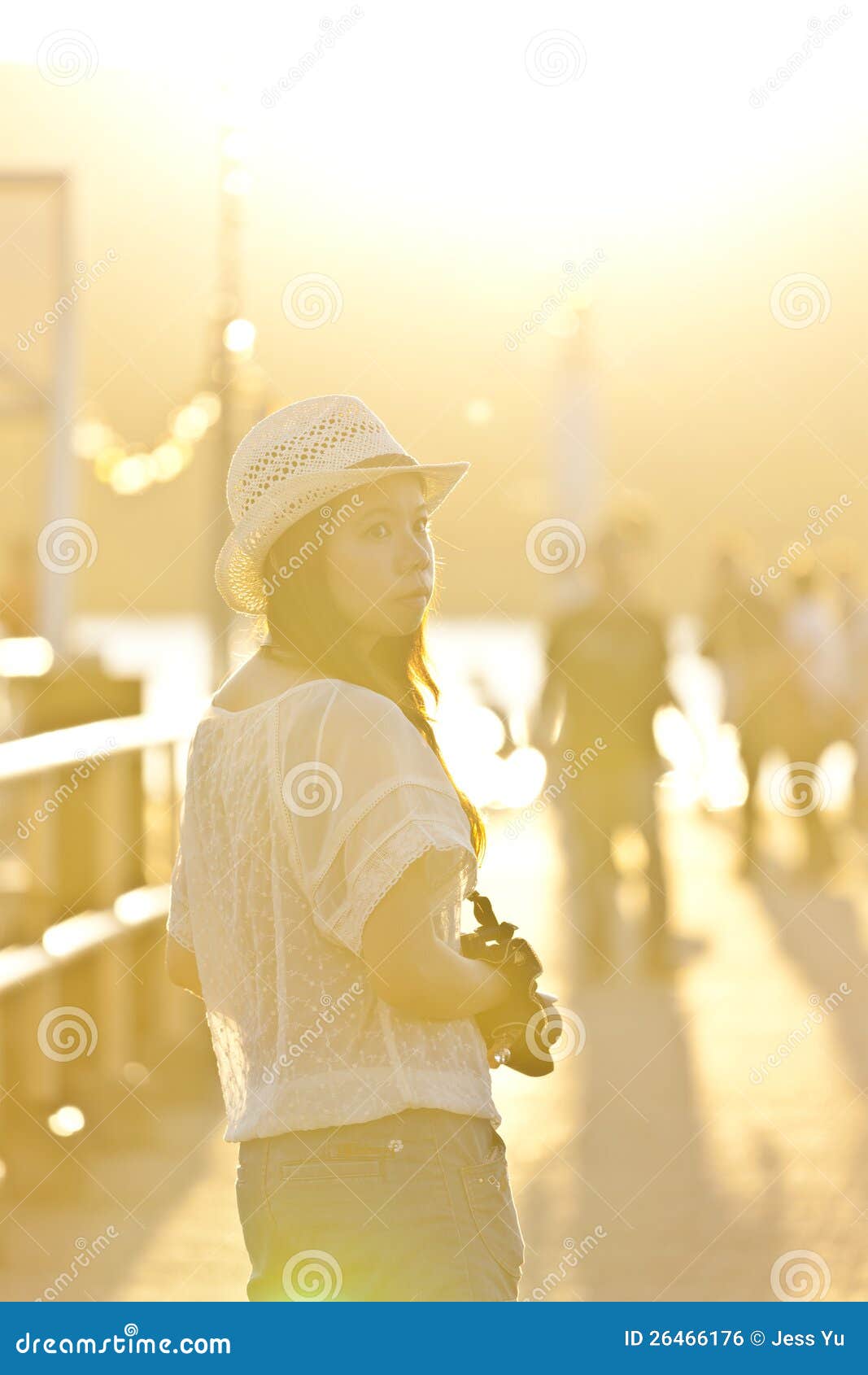 Female Photographer in Sunshine Stock Photo - Image of lovely ...