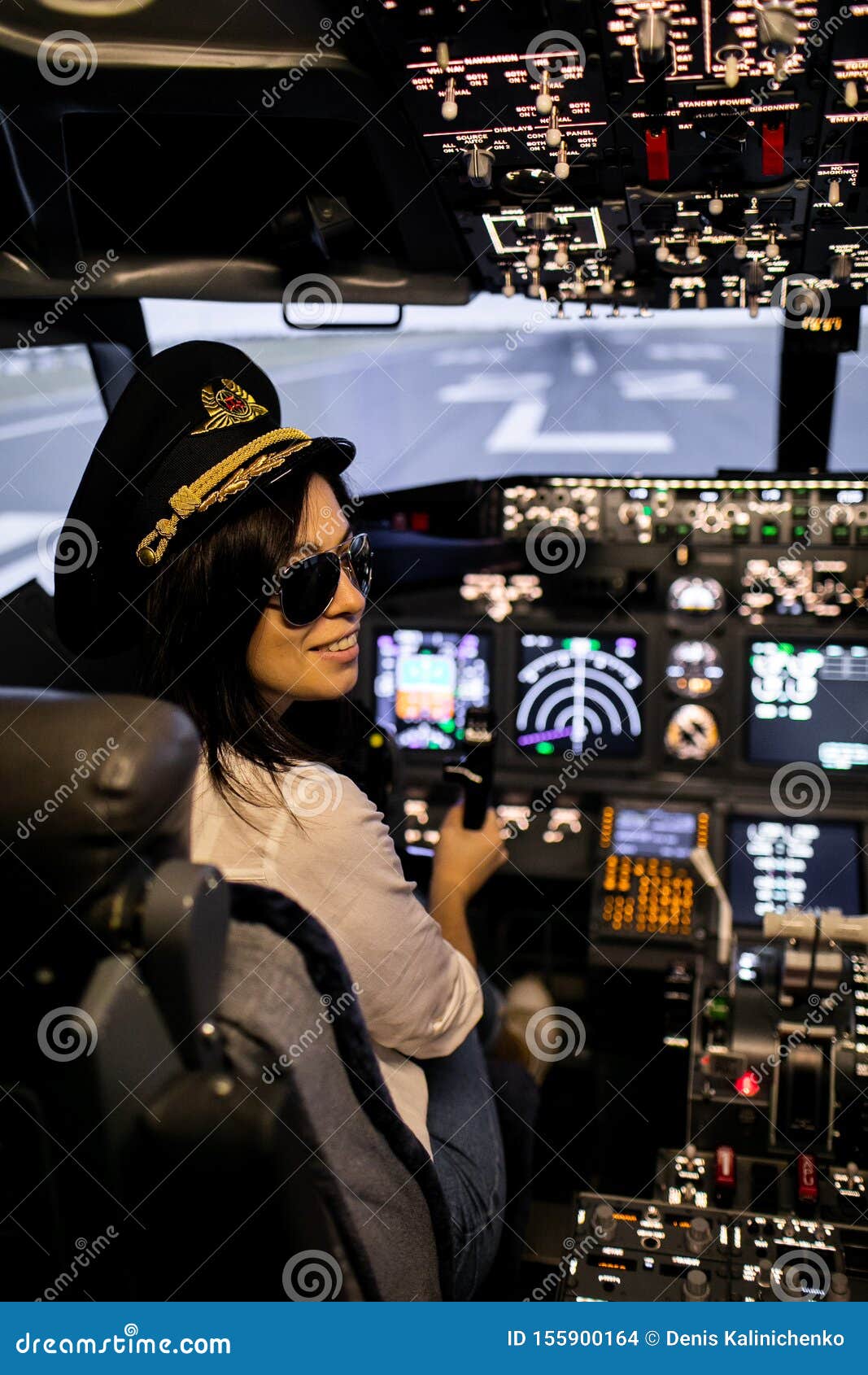 Captain Cockpit Airline Dog Stock Photography | CartoonDealer.com #50778554