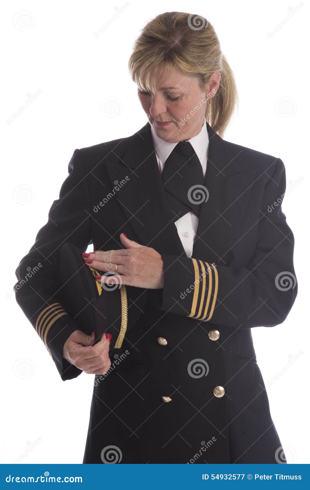 Female pilot in uniform stock image. Image of woman, crew - 54932577