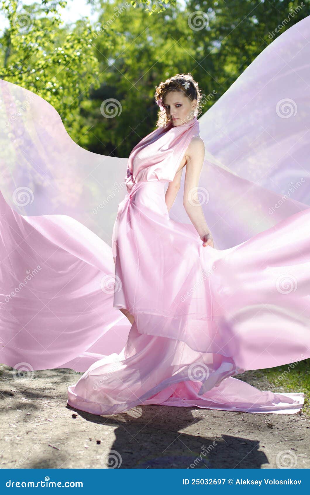 Female in pink stock image. Image of beautiful, colorful - 25032697