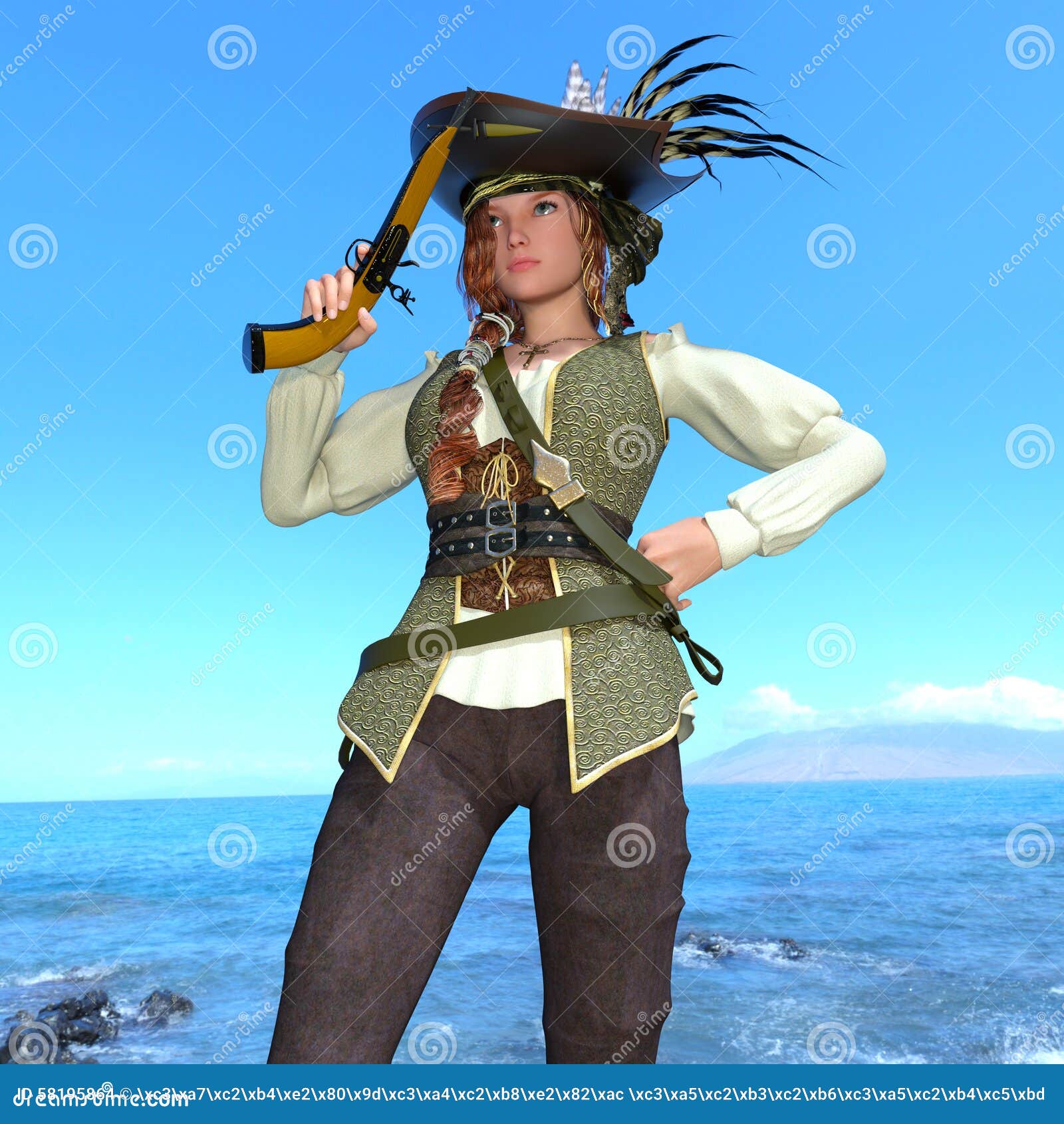 Female pirates stock photo. Image of game, female, pirates - 58195864