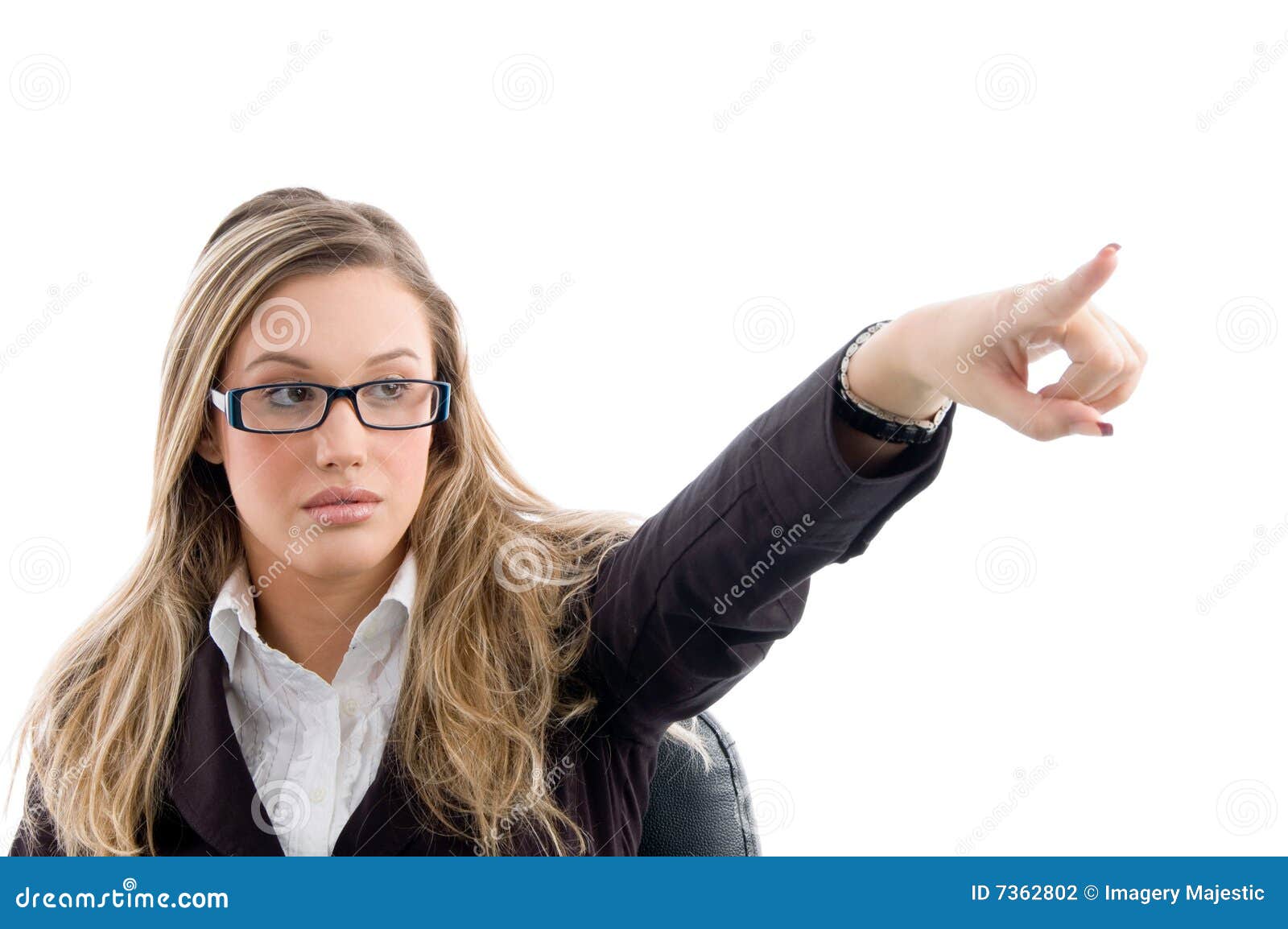 Female Pointing Gun Stock Photo | CartoonDealer.com #9362904