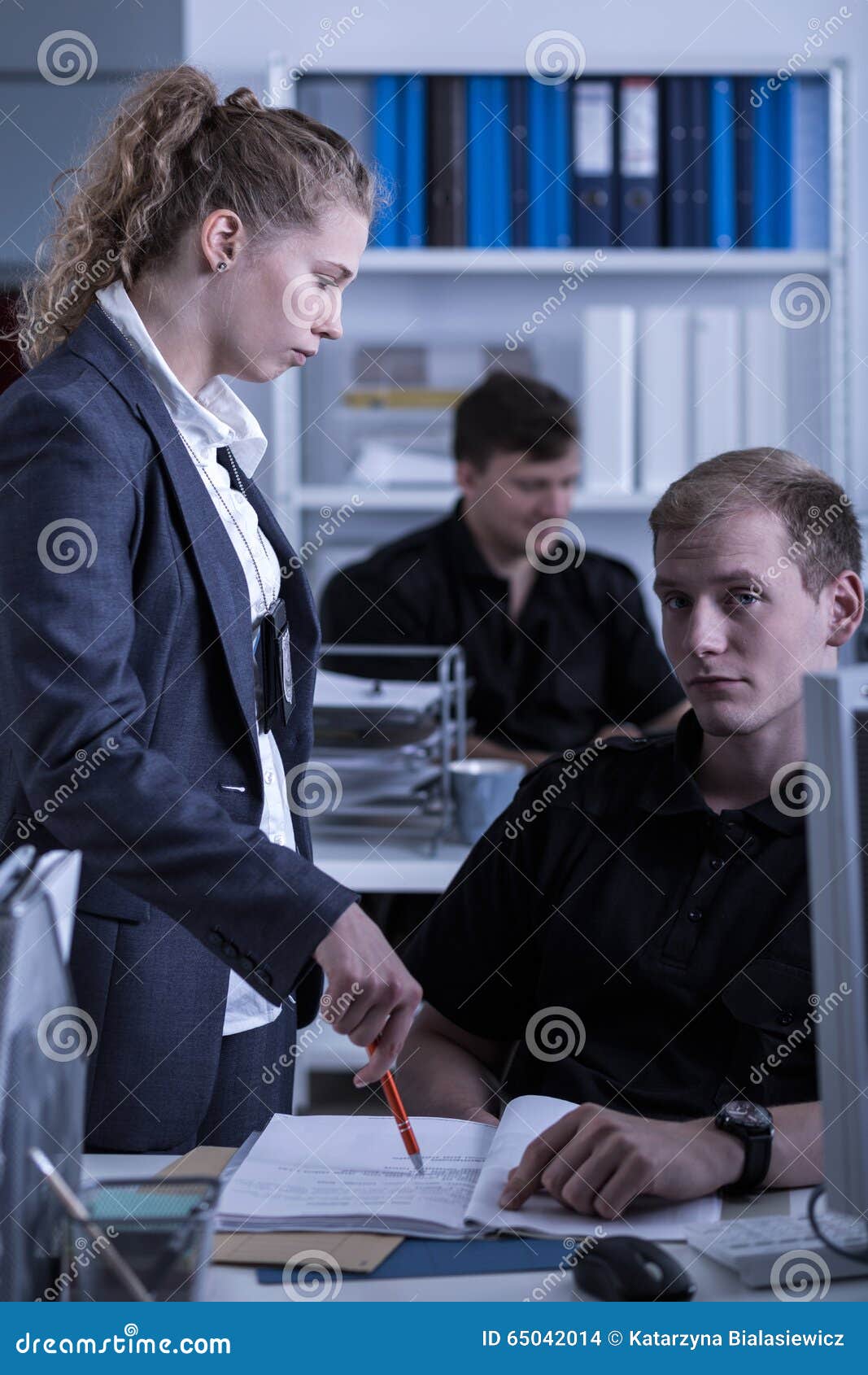 Female police commander stock photo. Image of young, department - 65042014