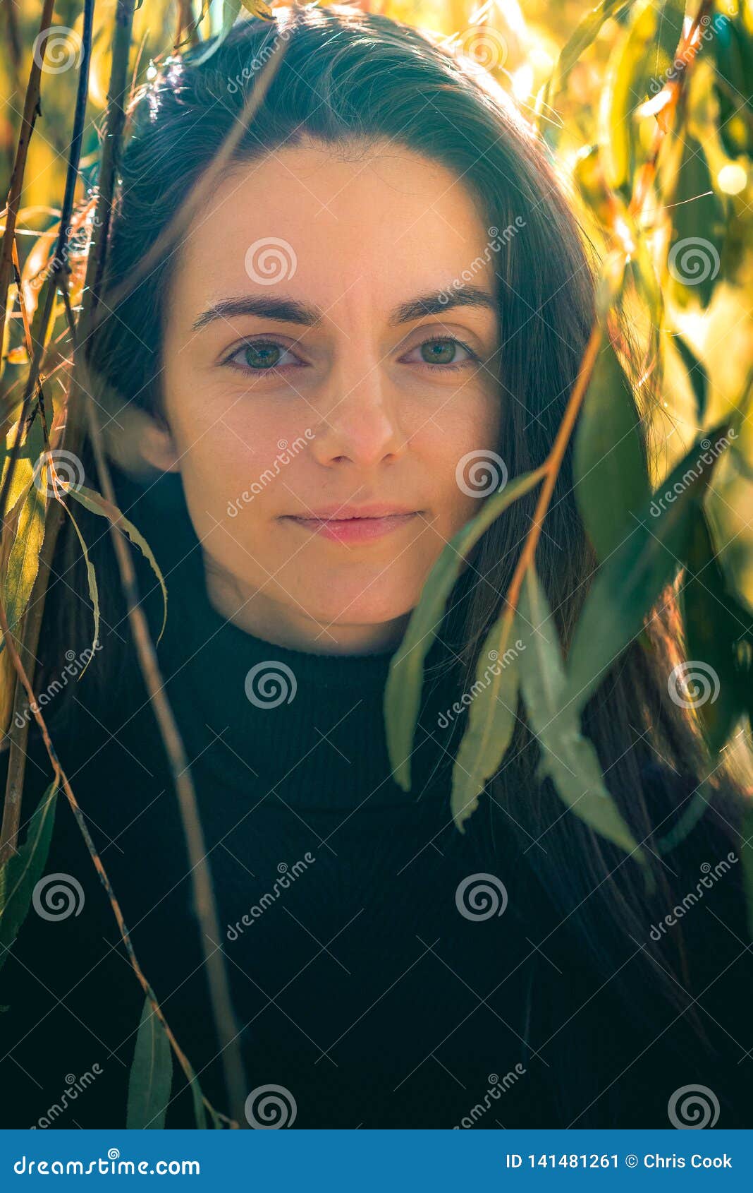 A Young Female Caucasian Smiles At The Camera Stock Image Image Of