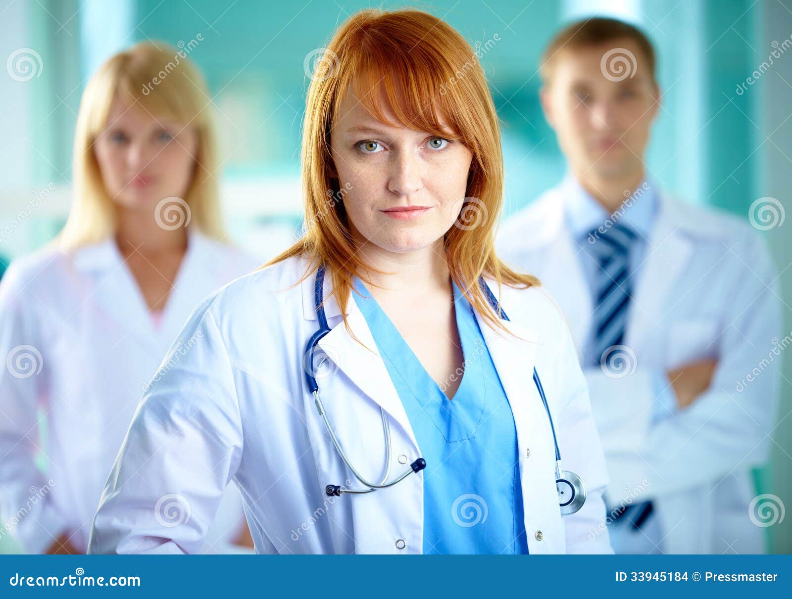 Female practitioner stock photo. Image of colleague, coworker - 33945184