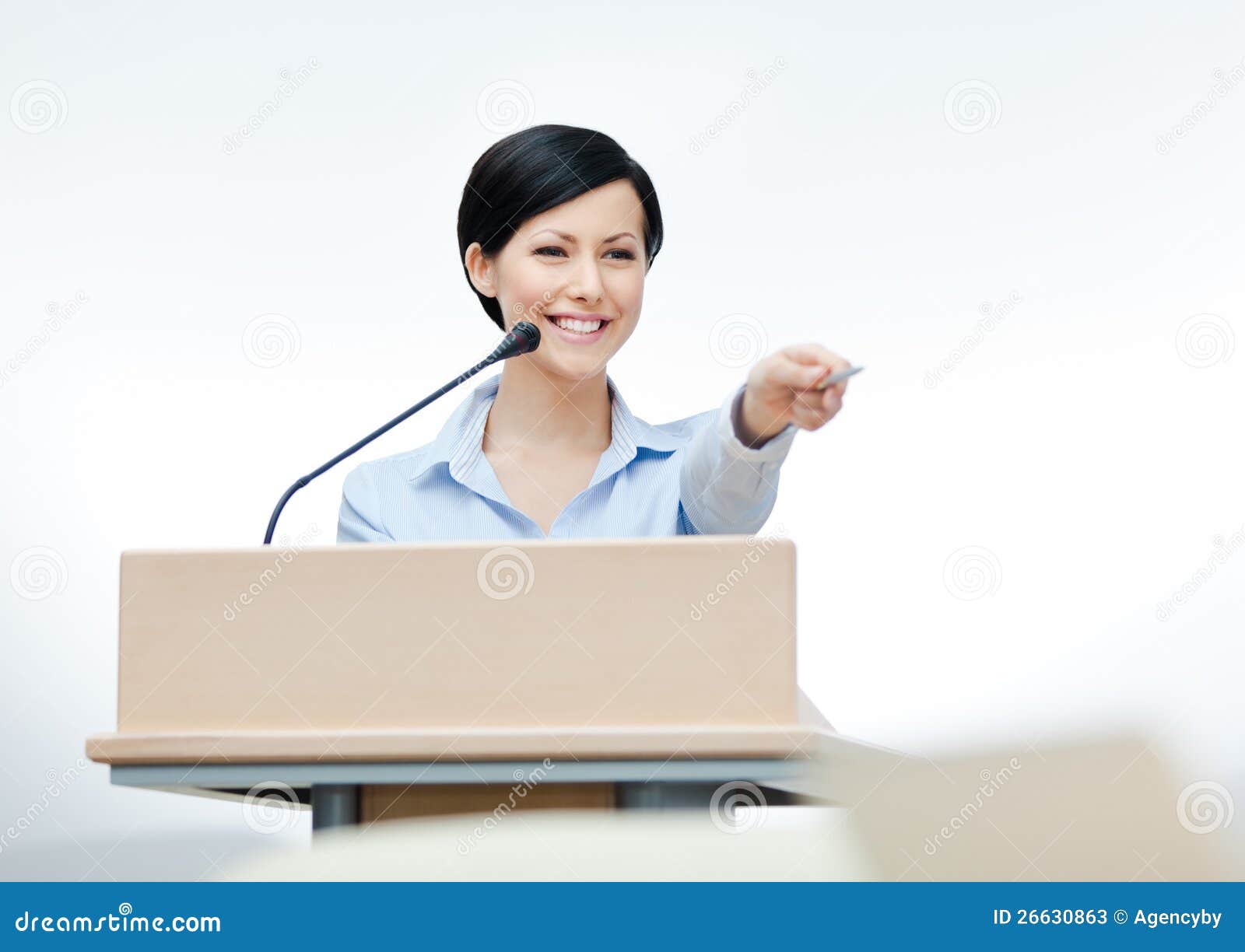 Female Presenter at the Board Stock Image - Image of adult, achievement ...
