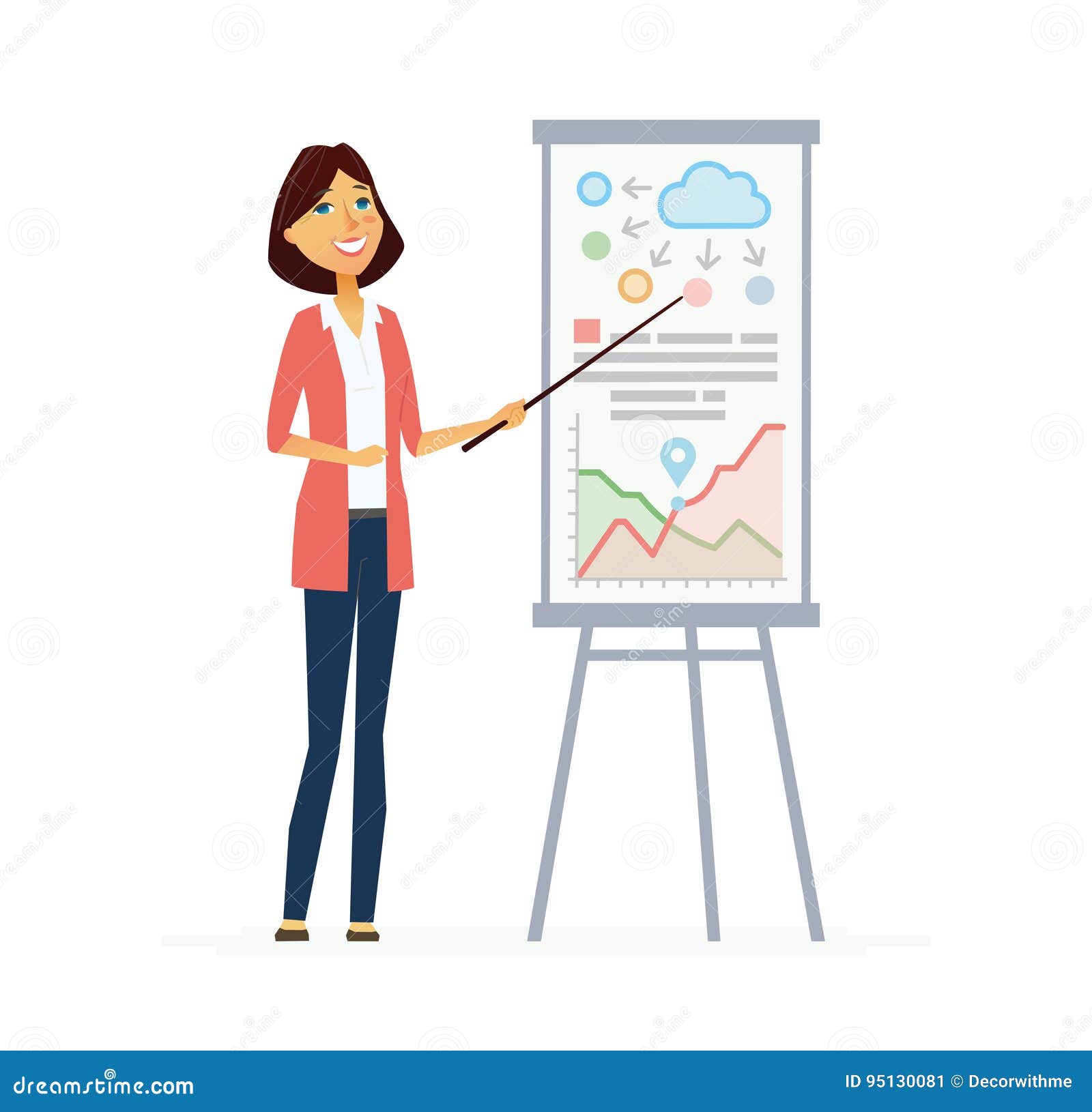 Female Presenter Interviewing With Crew Reporter Taking Interview With ...