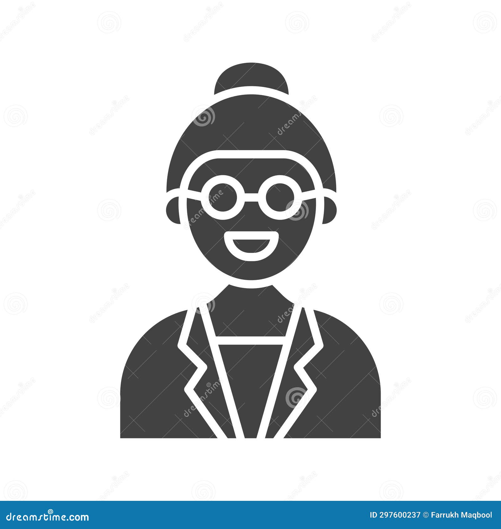 Female Professor Icon Vector Image. Stock Vector - Illustration of icon ...