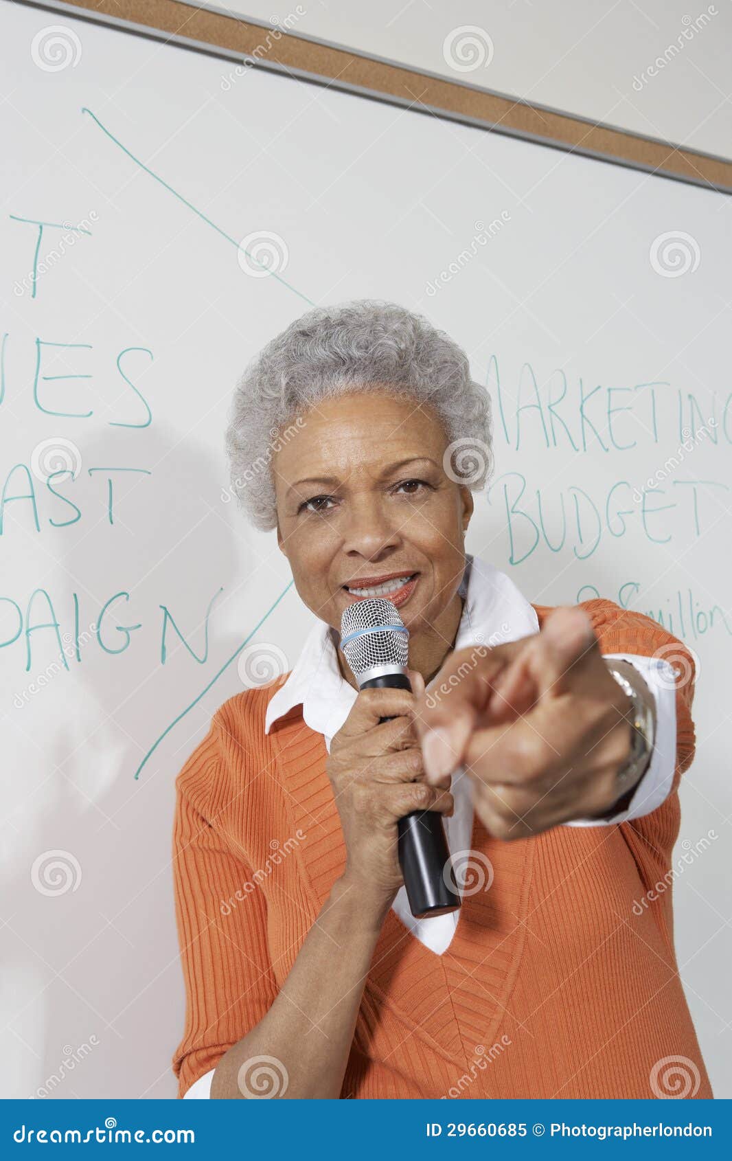 A Female Professor Following Work Of Students At The Informatics ...