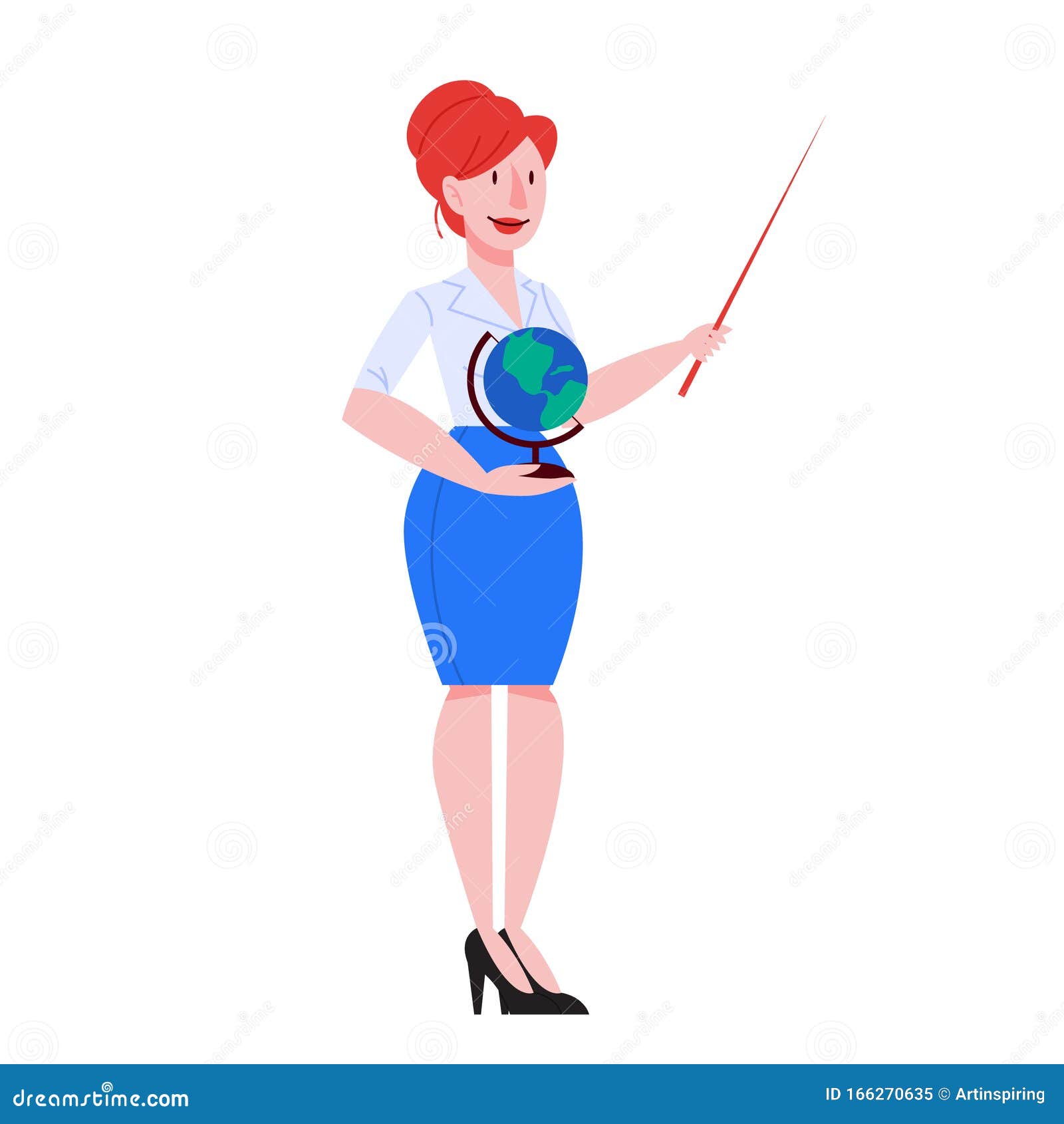 Female Professors, School Teacher Set. Idea of Education and Knowledge ...