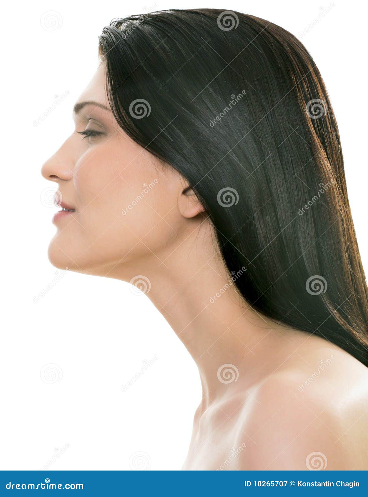 Female profile stock image. Image of female, portrait - 10265707
