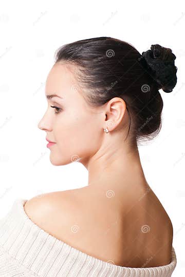 Female profile stock photo. Image of side, lady, away - 13351392