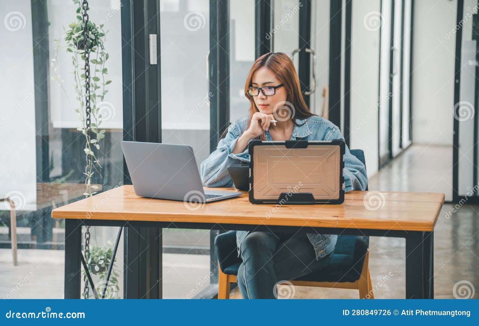 Female Programmer Working on Coding, Software Development and Web Design.Concept Technology ...