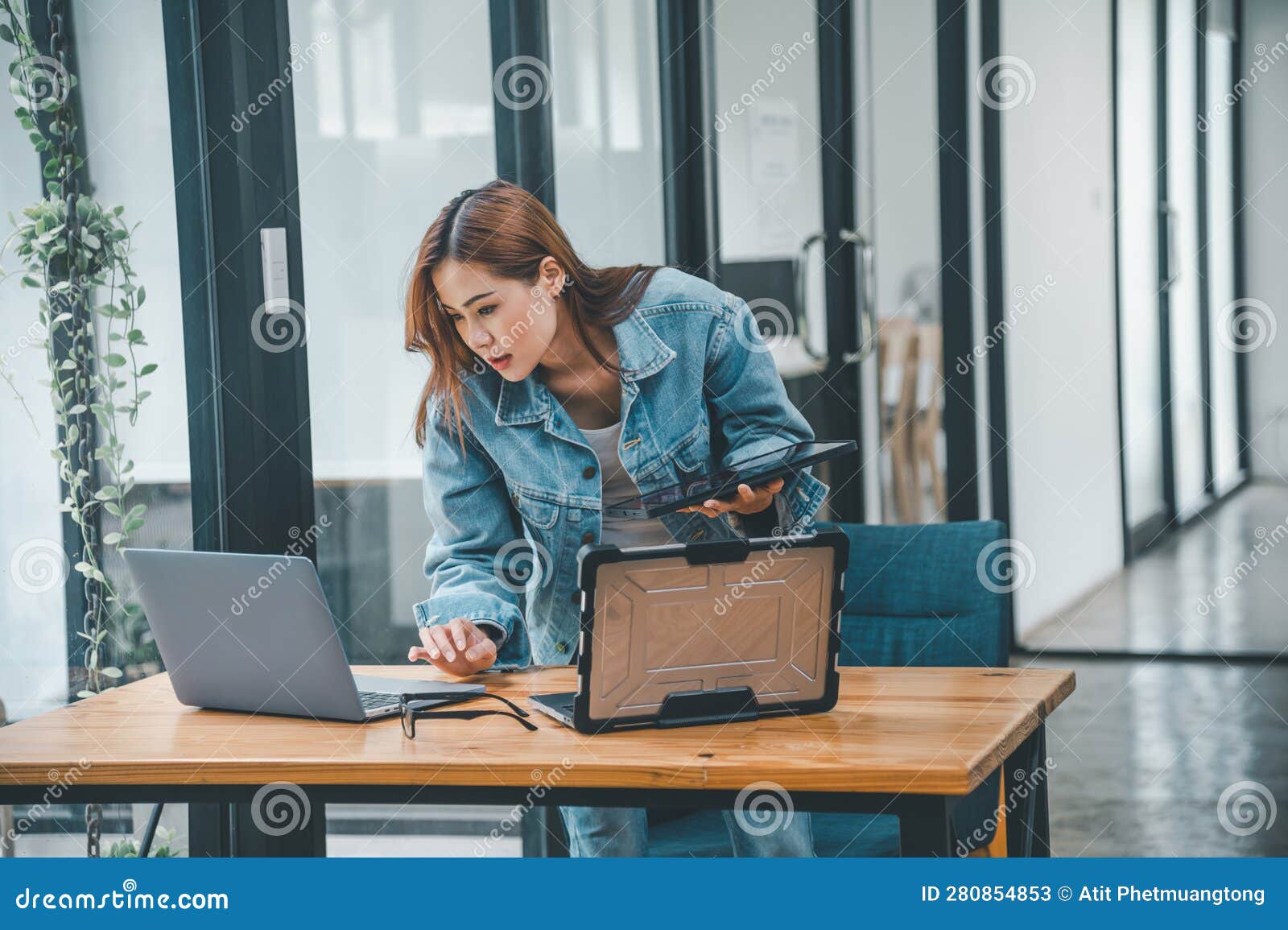 Female Programmer Working on Coding, Software Development and Web Design.Concept Technology ...