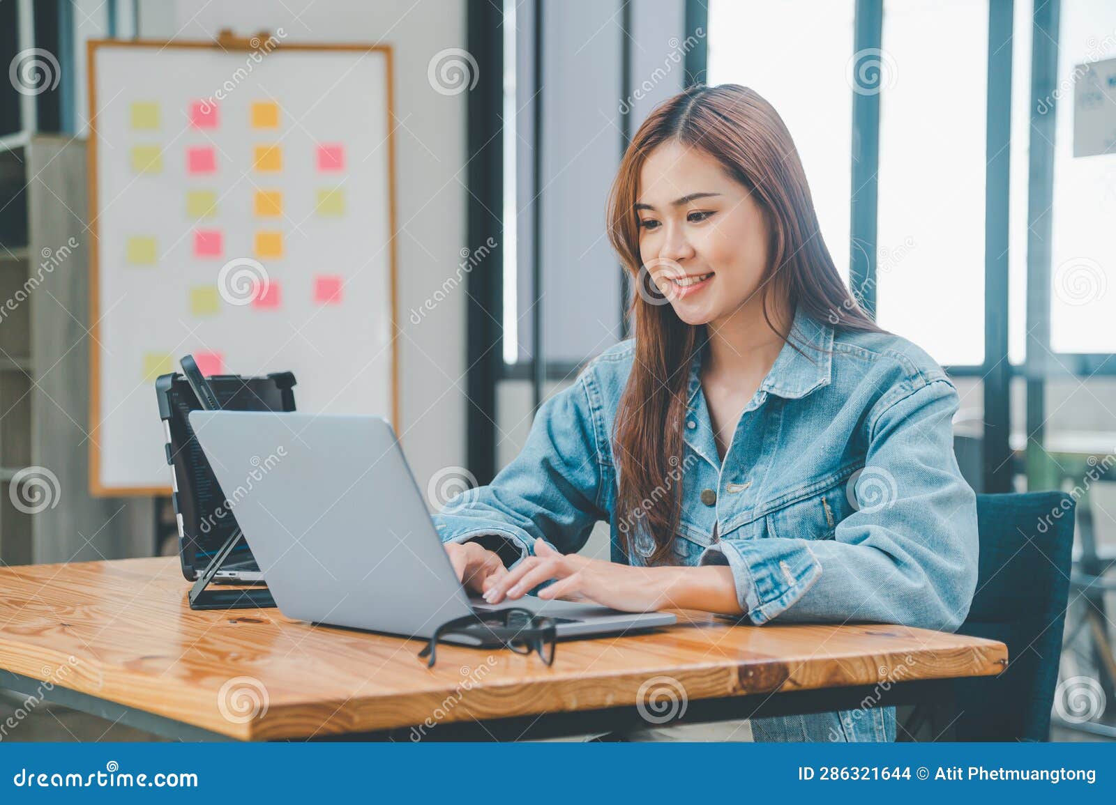 Female Programmer Working on Coding, Software Development and Web ... Female Programmer Working on Coding, Software Development and Web ...