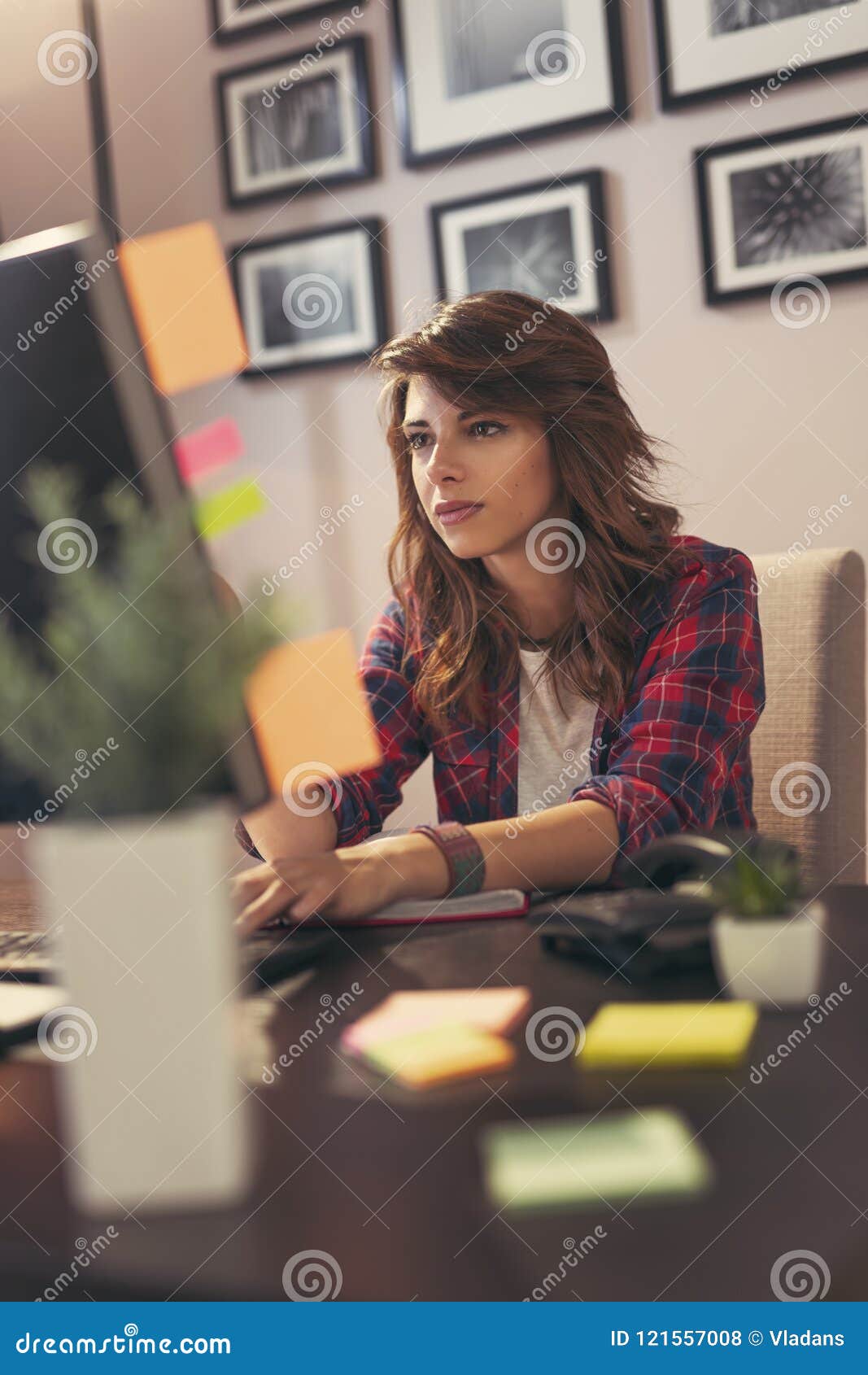 Female Programmer Working in a Home Office Stock Photo - Image of ... Female Programmer Working in a Home Office Stock Photo - Image of ...