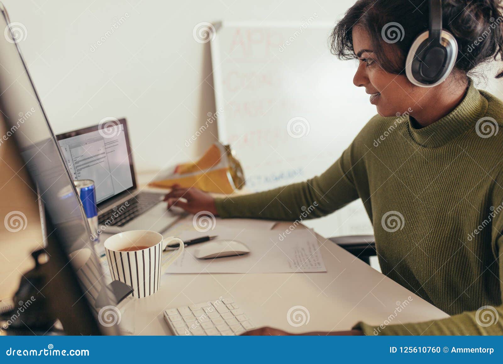 Female Programmer Working in Office Stock Photo - Image of looking ... Female Programmer Working in Office Stock Photo - Image of looking ...